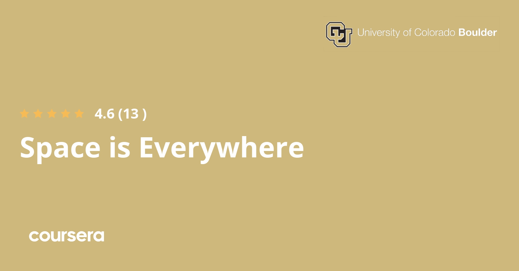 Space is Everywhere | Coursera