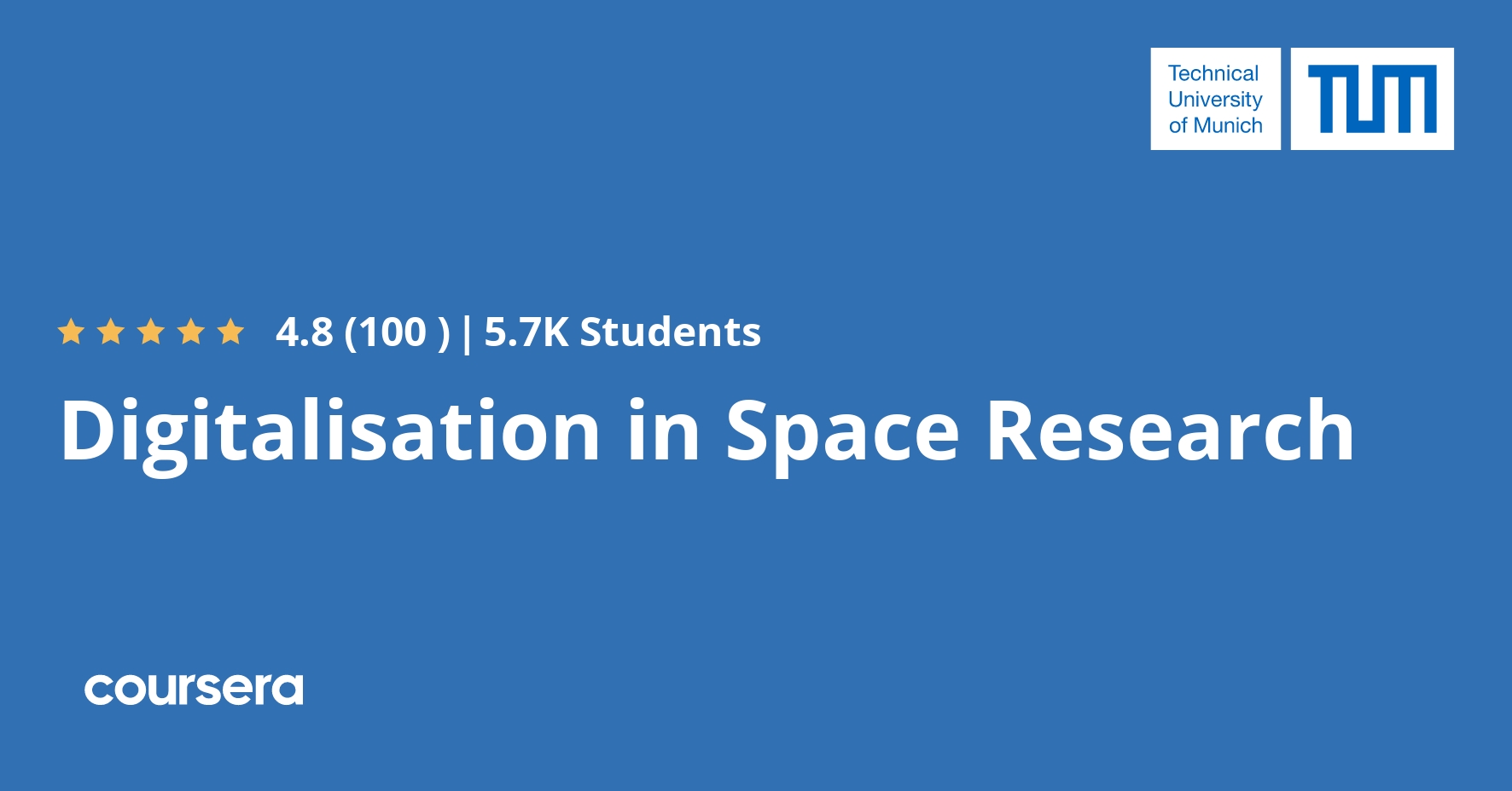 Digitalisation in Space Research | Coursera