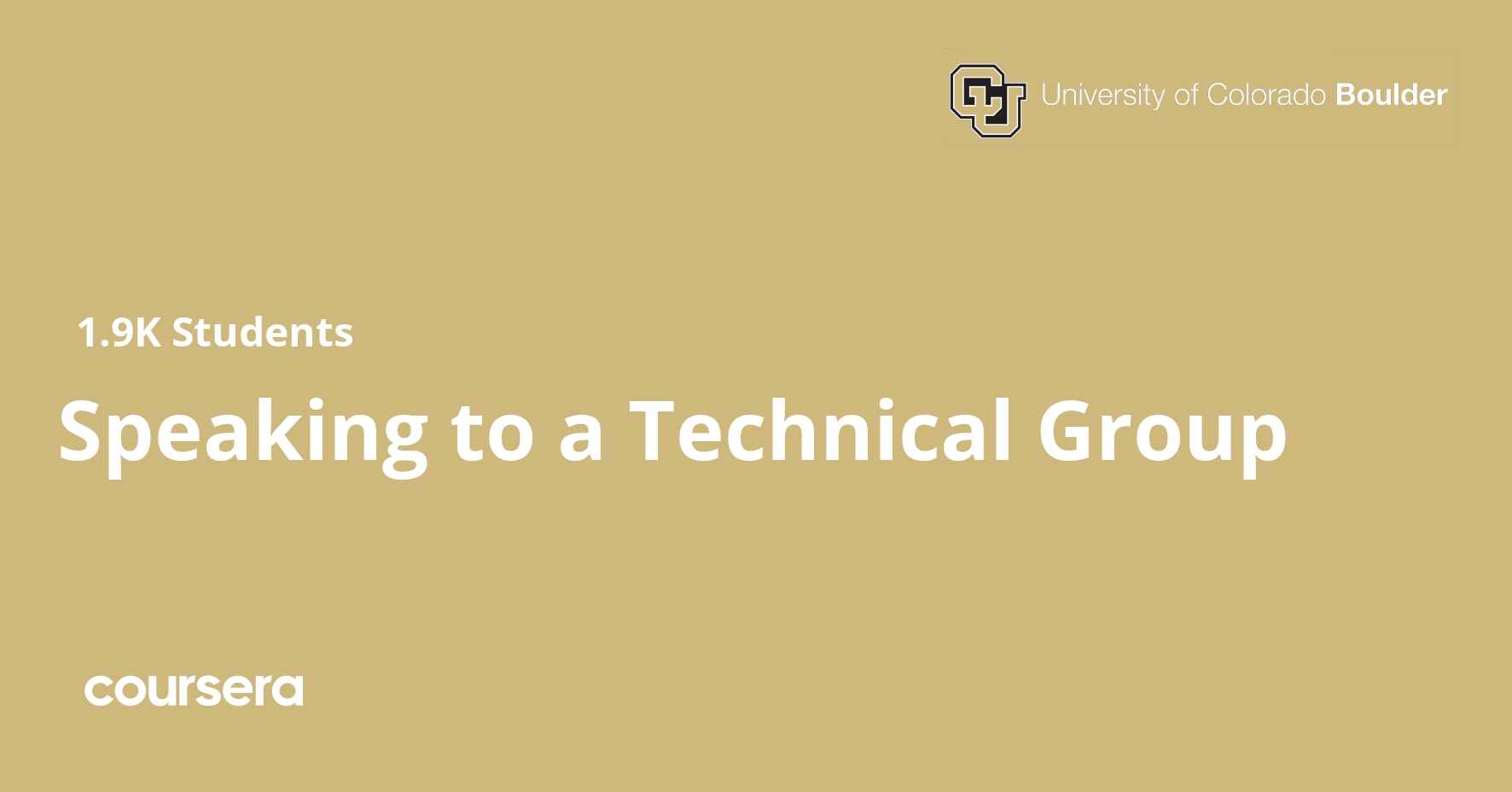 Speaking to a Technical Group | Coursera