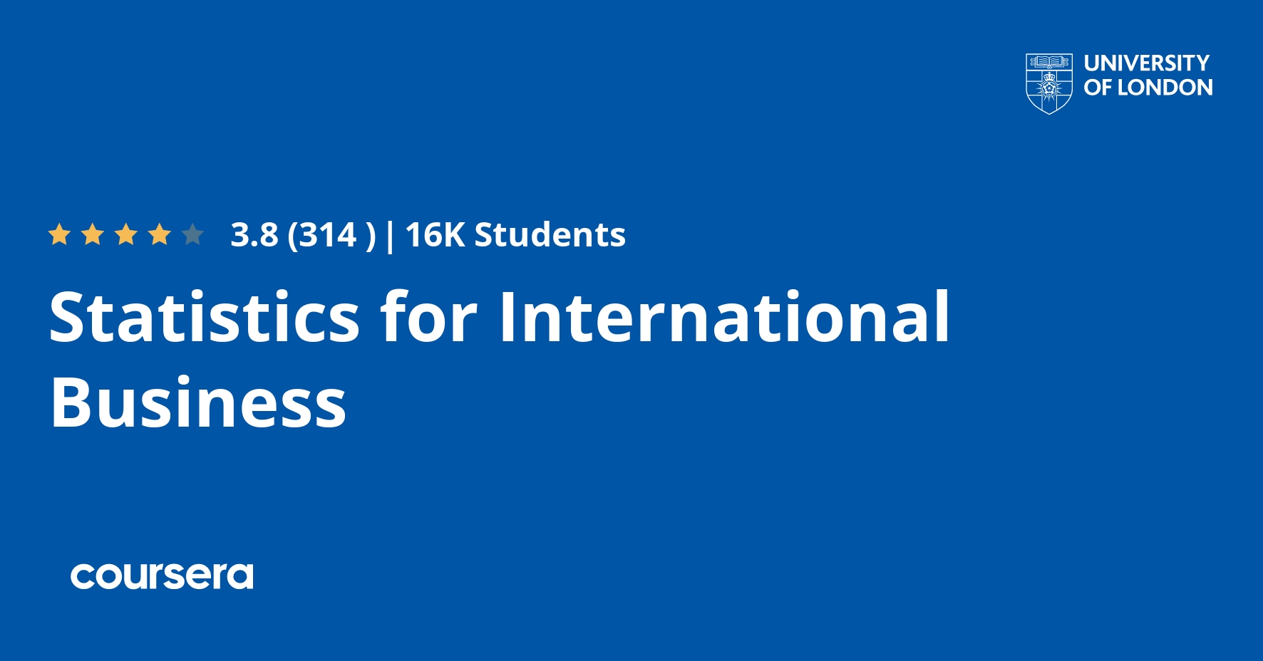 Statistics for International Business | Coursera