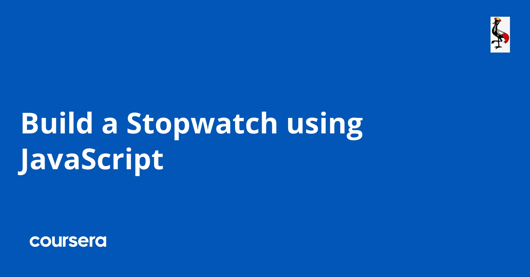 Build A Stopwatch Using Javascript