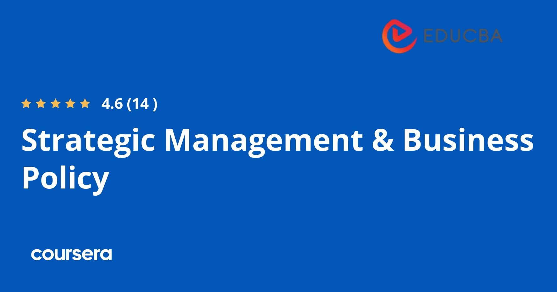 Strategic Management & Business Policy | Coursera