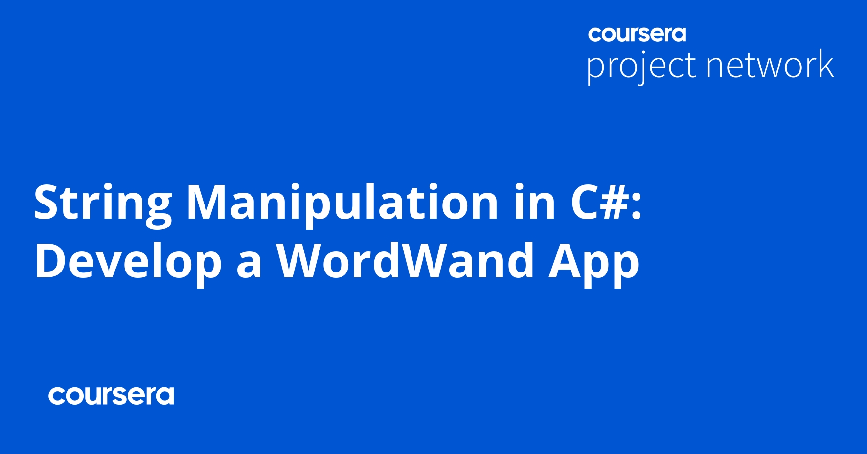 String Manipulation in C#: Develop a WordWand App