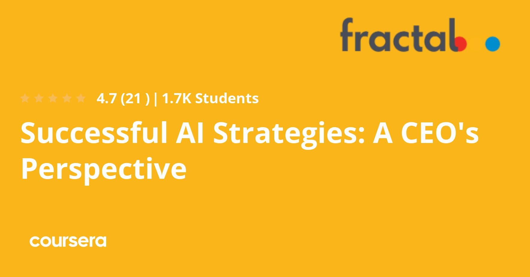 Successful AI Strategies: A CEO's Perspective | Coursera