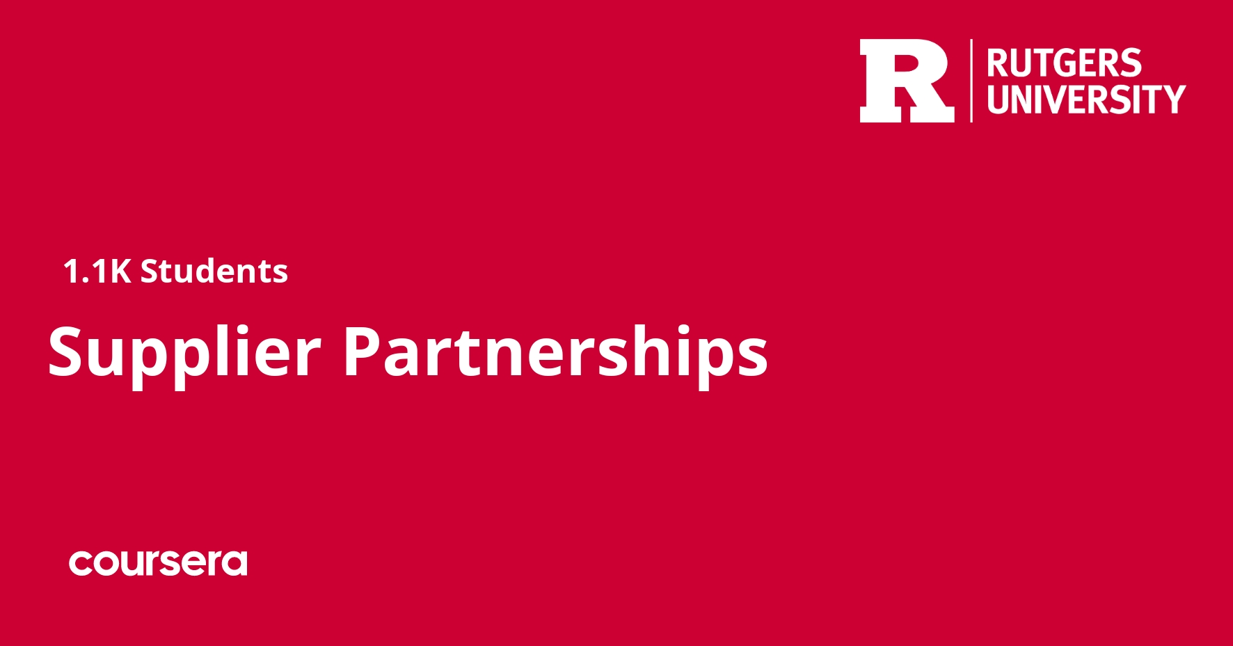 Supplier Partnerships | Coursera