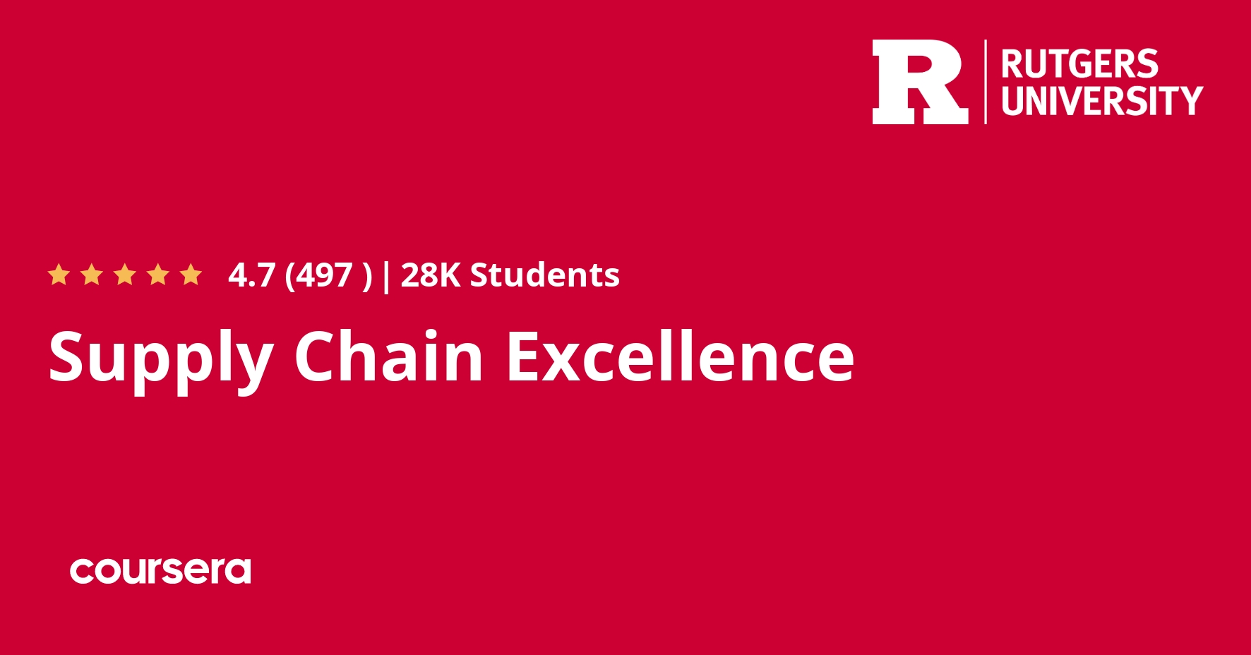 Supply Chain Excellence | Coursera