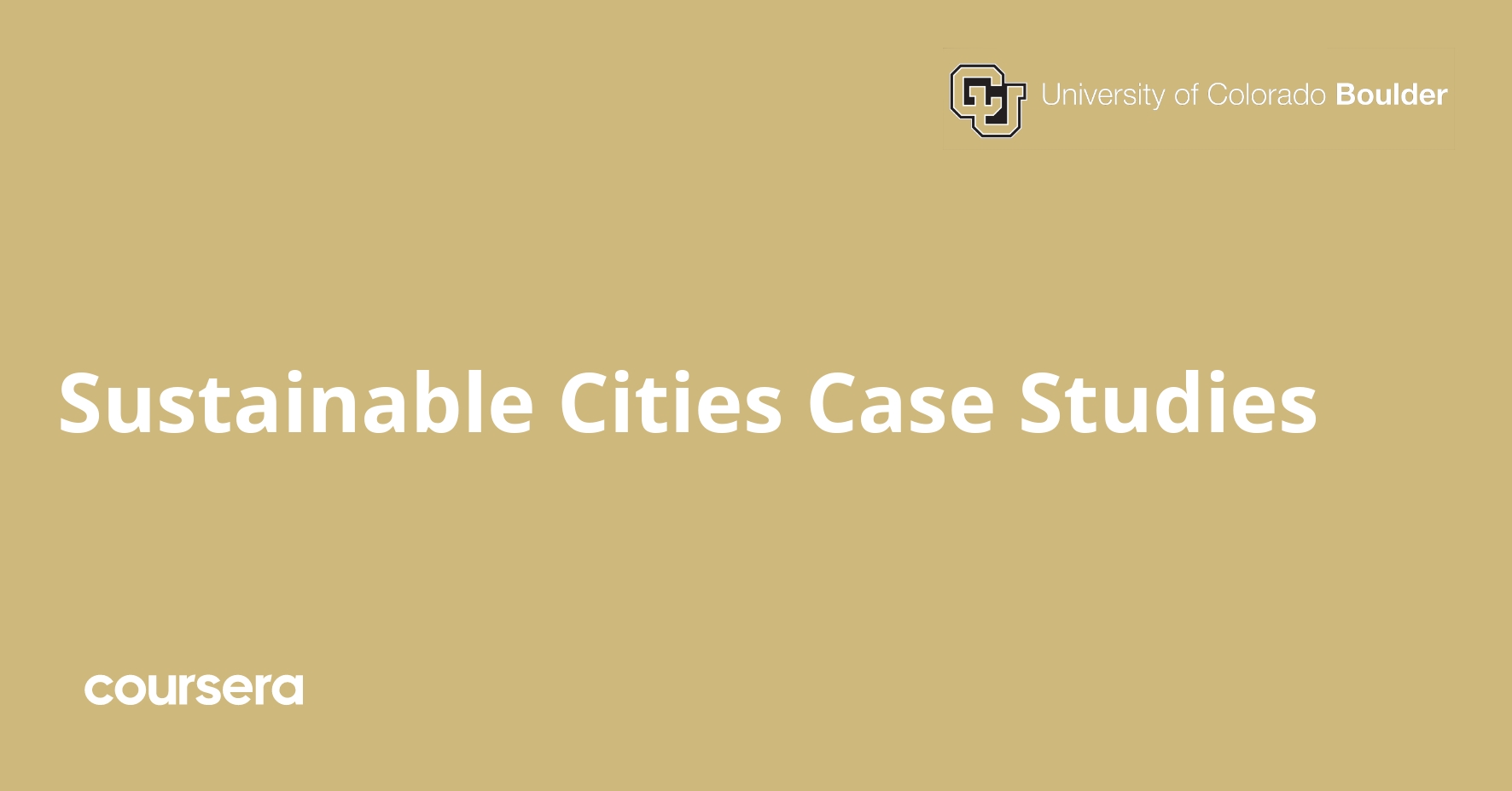 Sustainable Cities Case Studies | Coursera