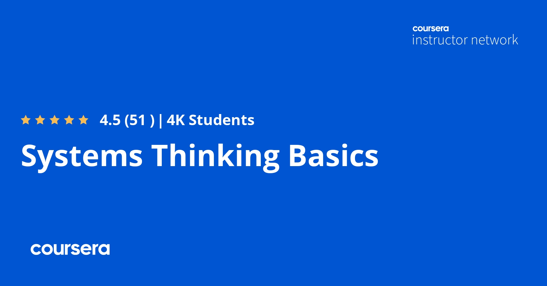 Systems Thinking Basics | Coursera Systems Thinking Basics | Coursera