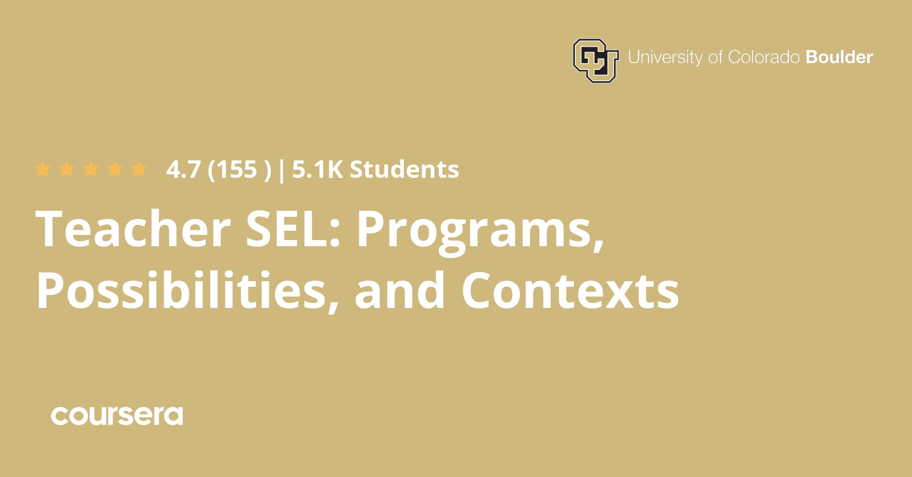 Teacher SEL: Programs, Possibilities, and Contexts | Coursera