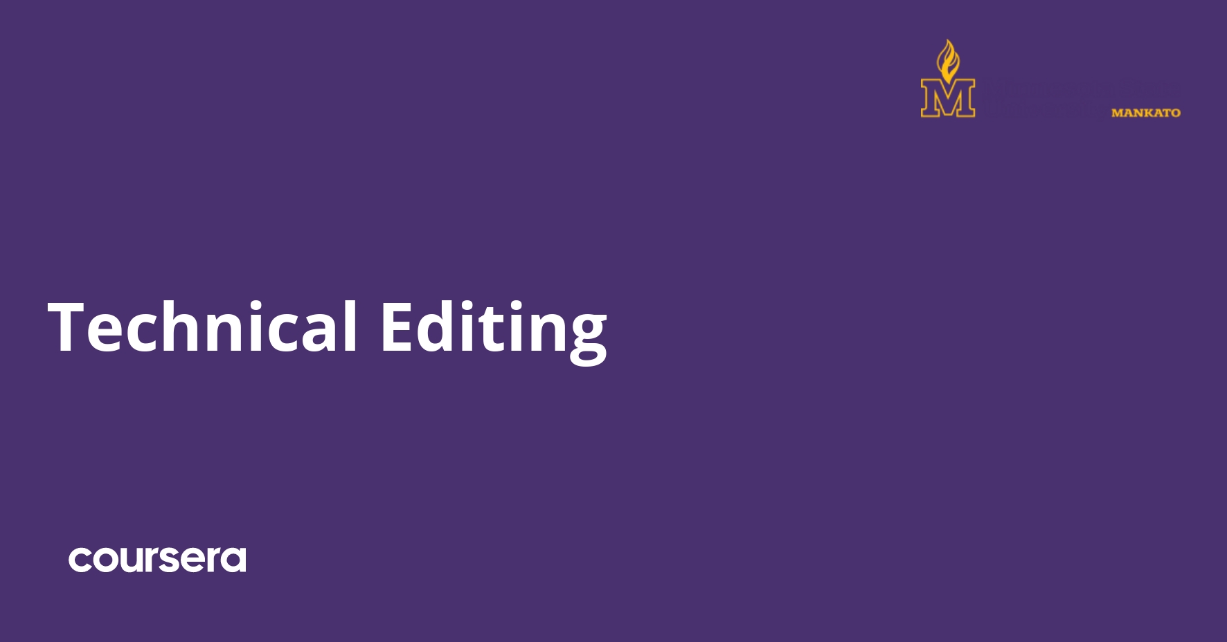 Technical Editing | Coursera