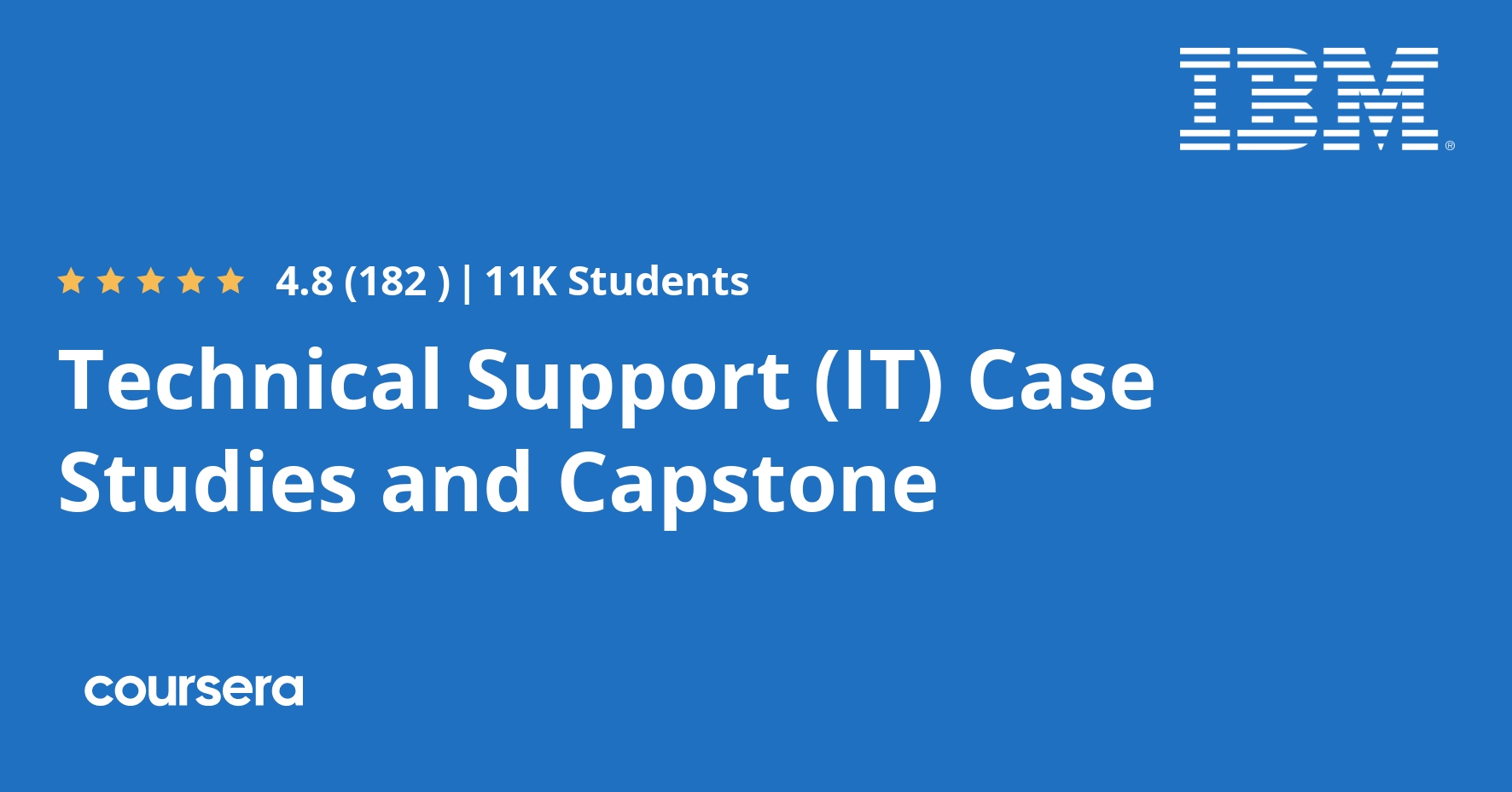 Technical Support (IT) Case Studies and Capstone | Coursera