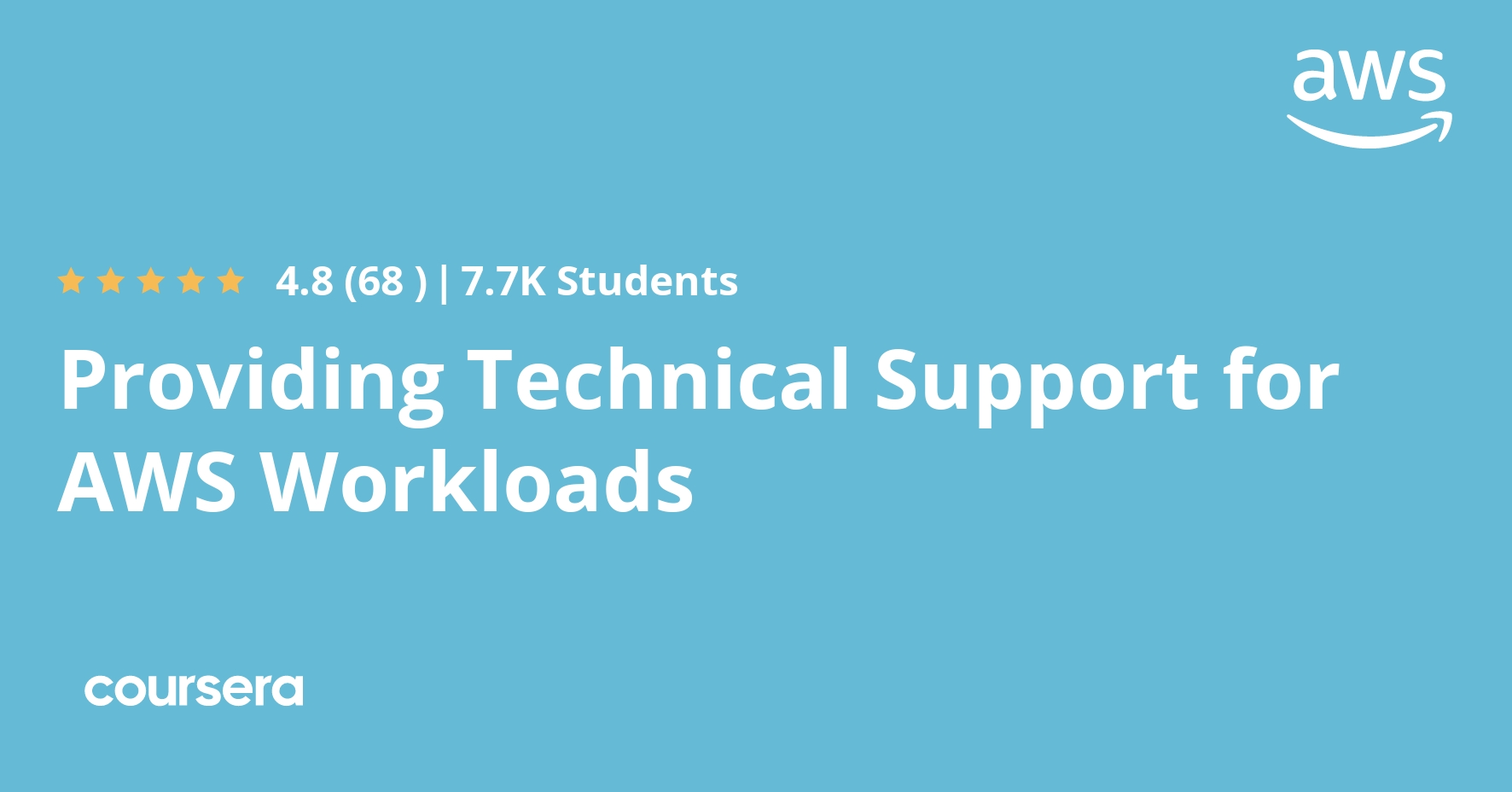 Providing Technical Support for AWS Workloads | Coursera