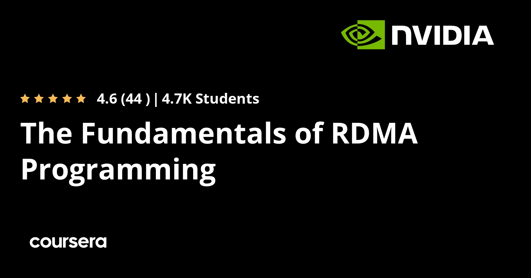 The Fundamentals of RDMA Programming | Coursera
