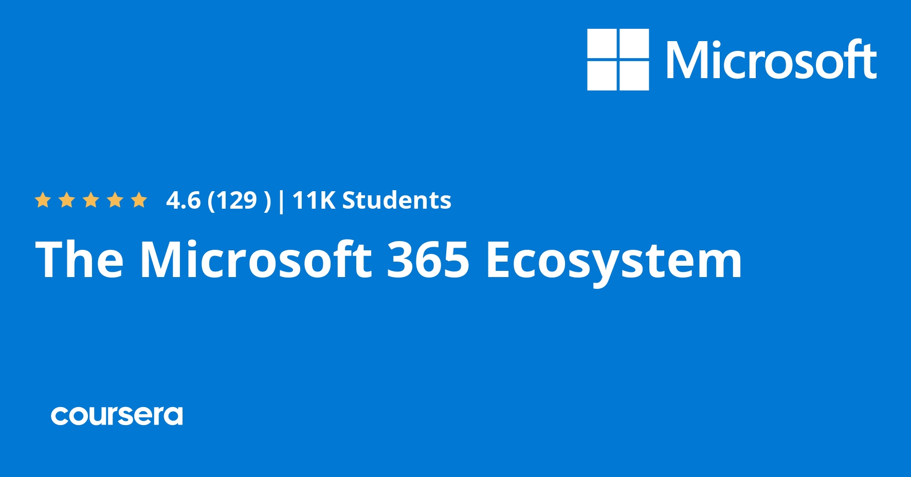 The Microsoft 365 Ecosystem | Coursera
