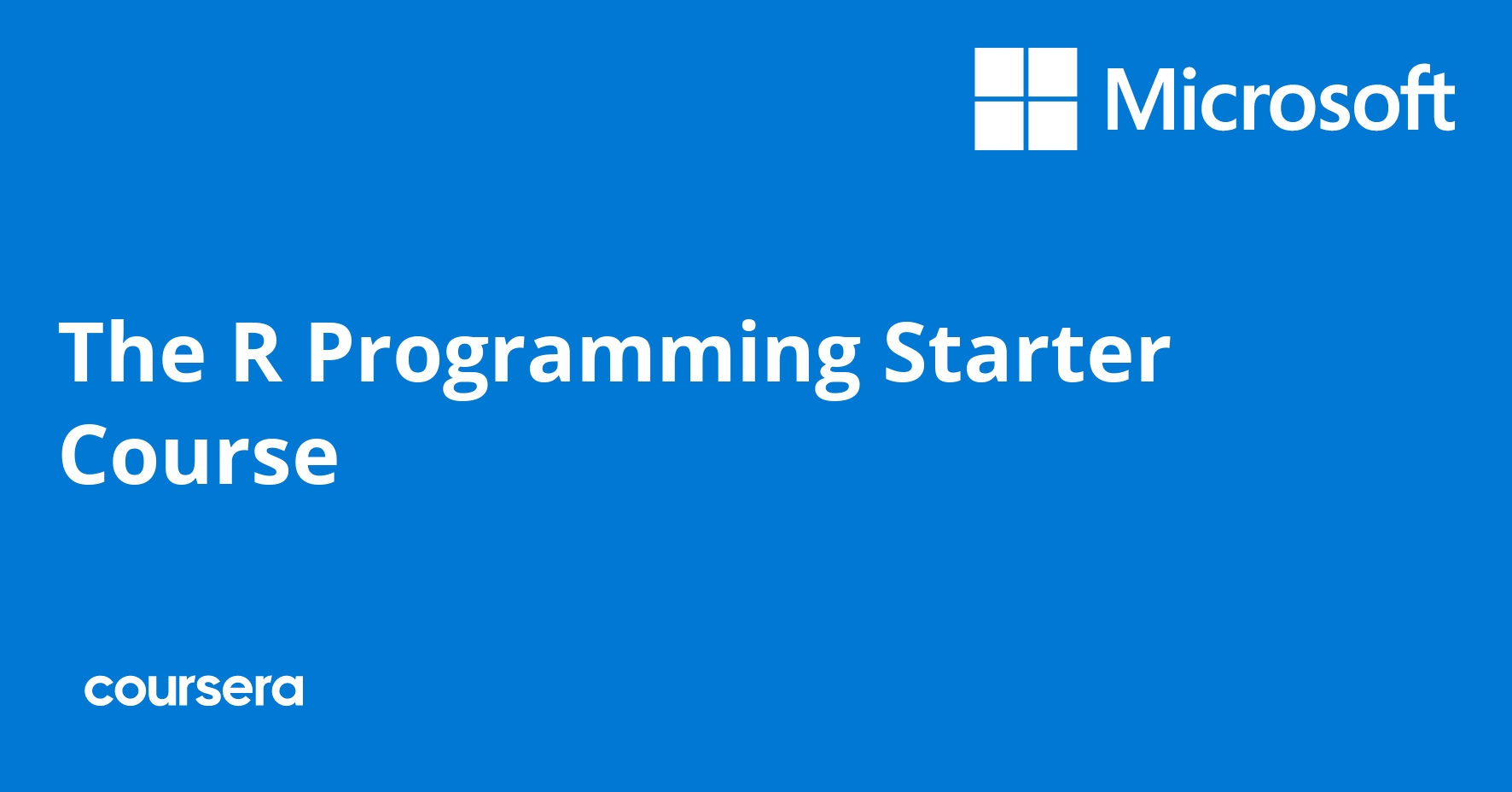 The R Programming Starter Course | Coursera