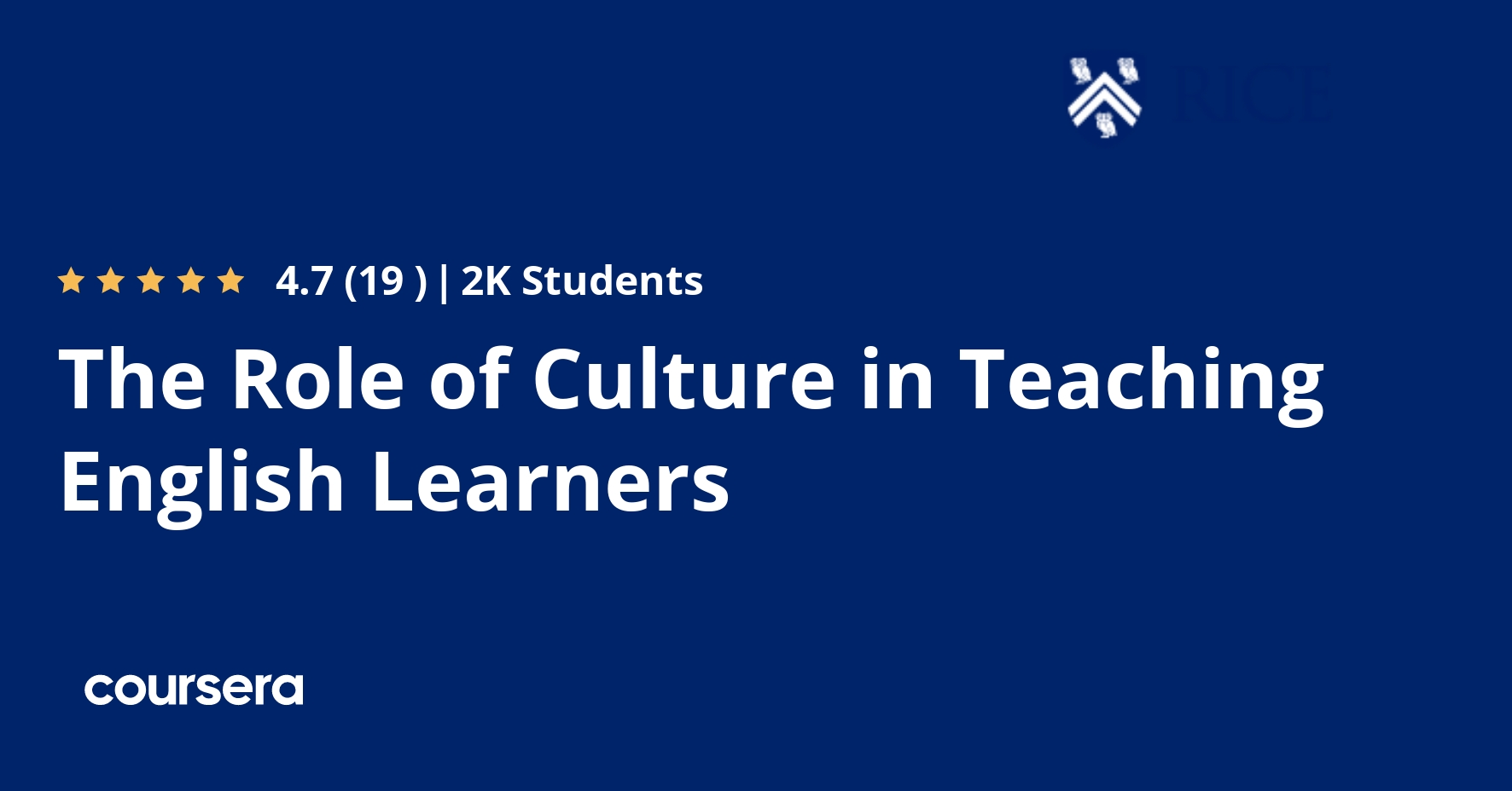 The Role of Culture in Teaching English Learners | Coursera
