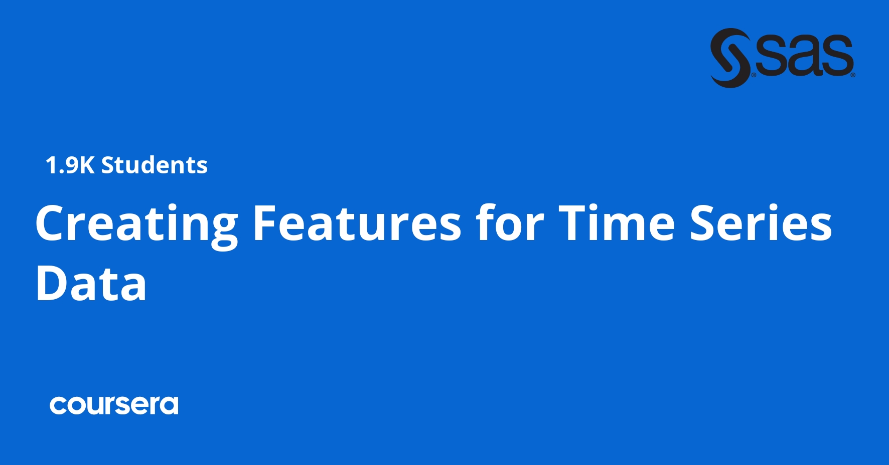 Creating Features for Time Series Data | Coursera