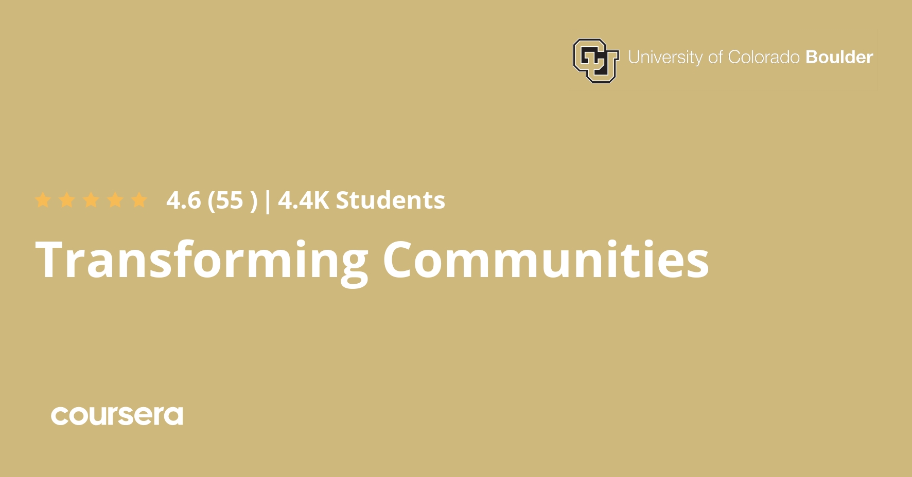 Transforming Communities | Coursera