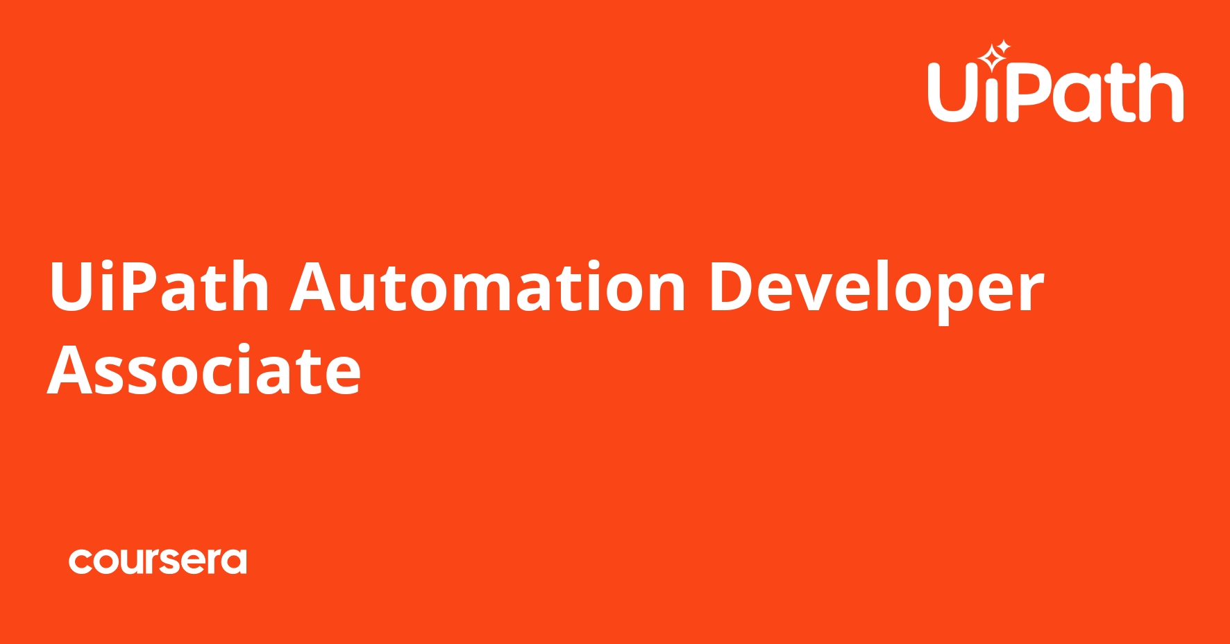 UiPath Automation Developer Associate | Coursera