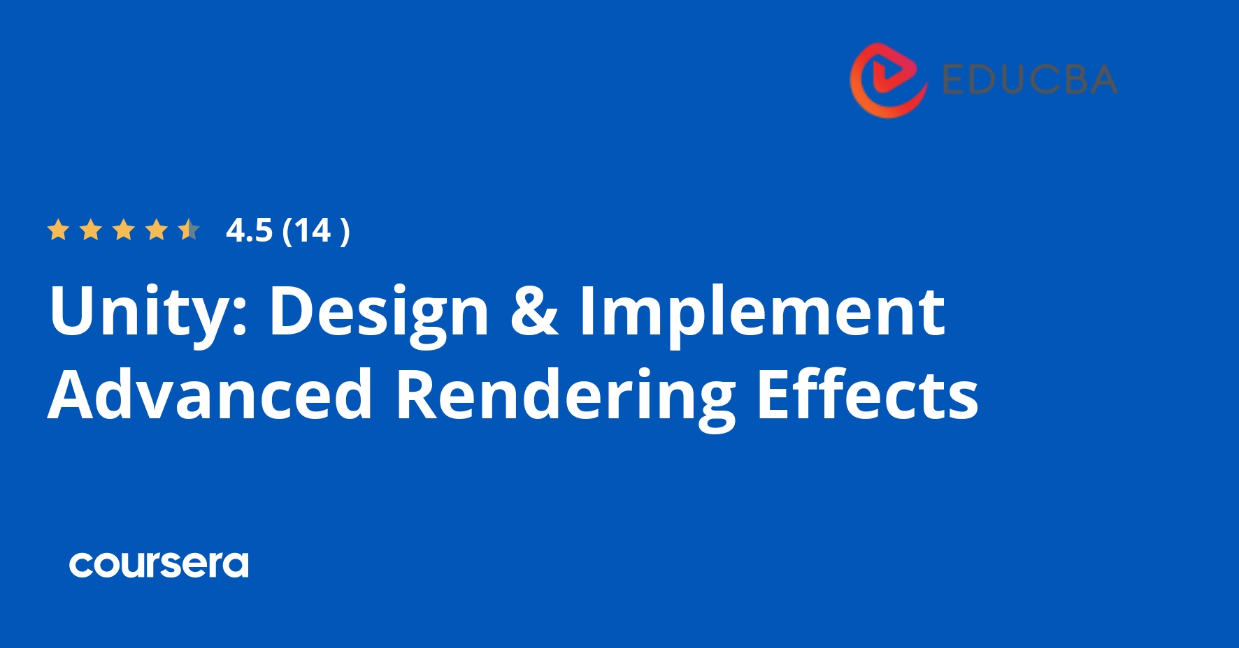 Unity: Design & Implement Advanced Rendering Effects | Coursera