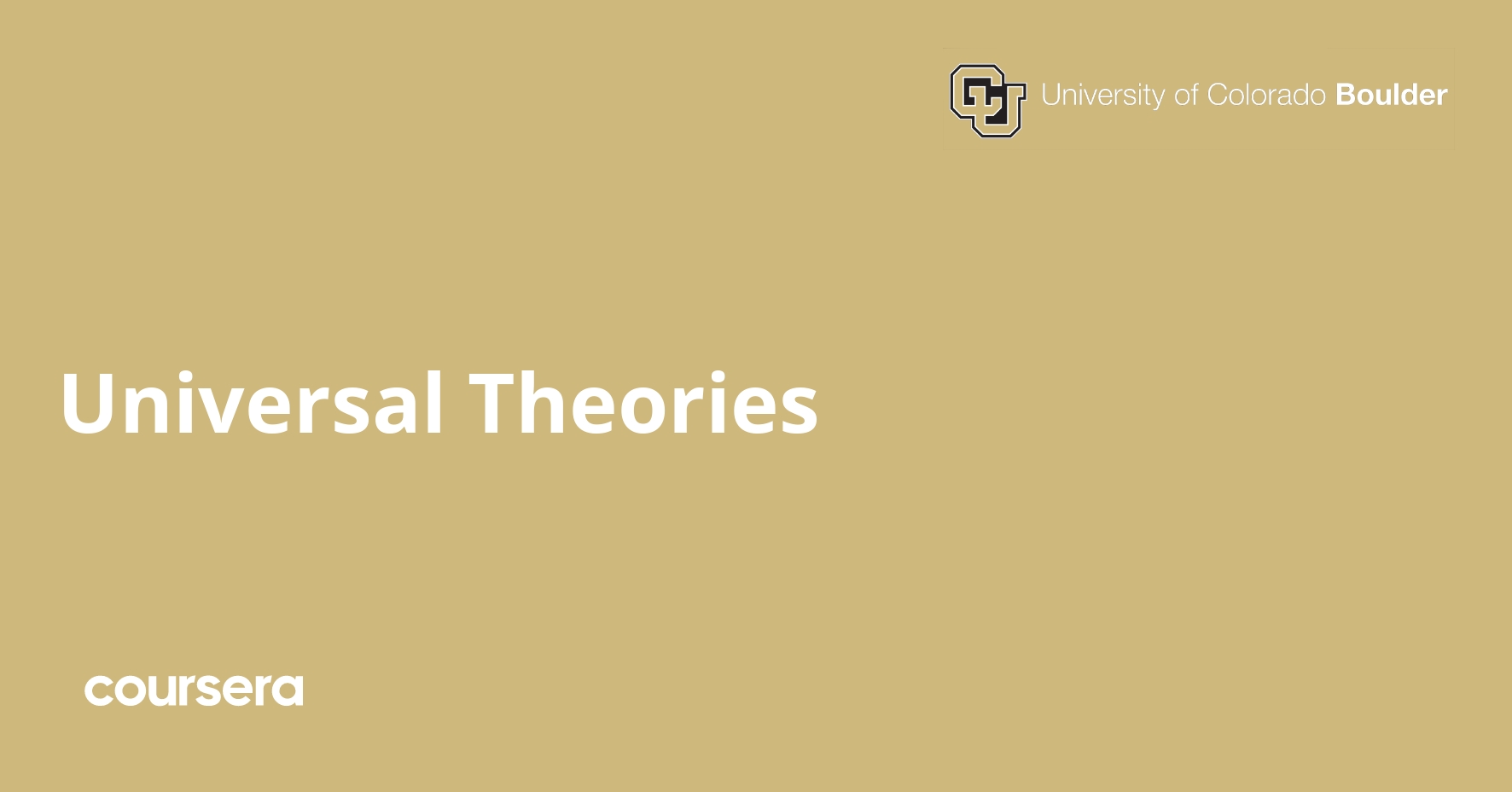 Universal Theories | Coursera