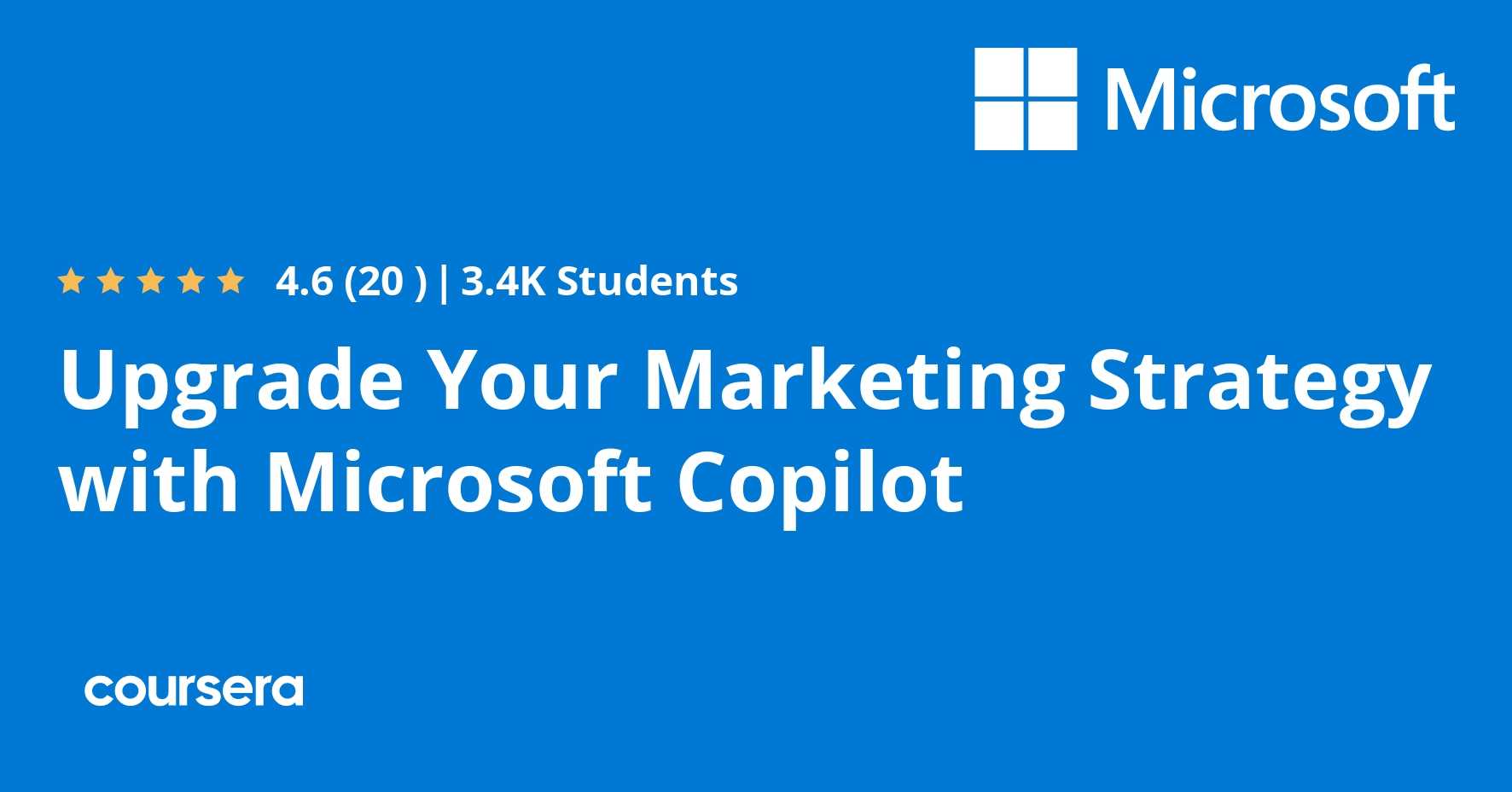 Upgrade Your Marketing Strategy with Microsoft Copilot | Coursera