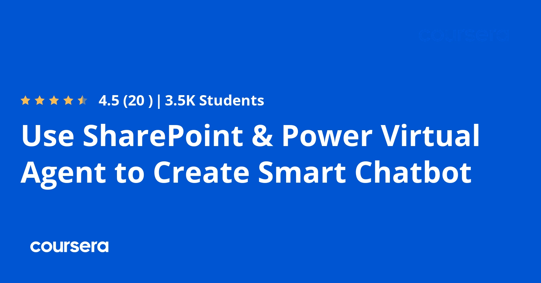 Use SharePoint & Power Virtual Agent to Create Smart Chatbot