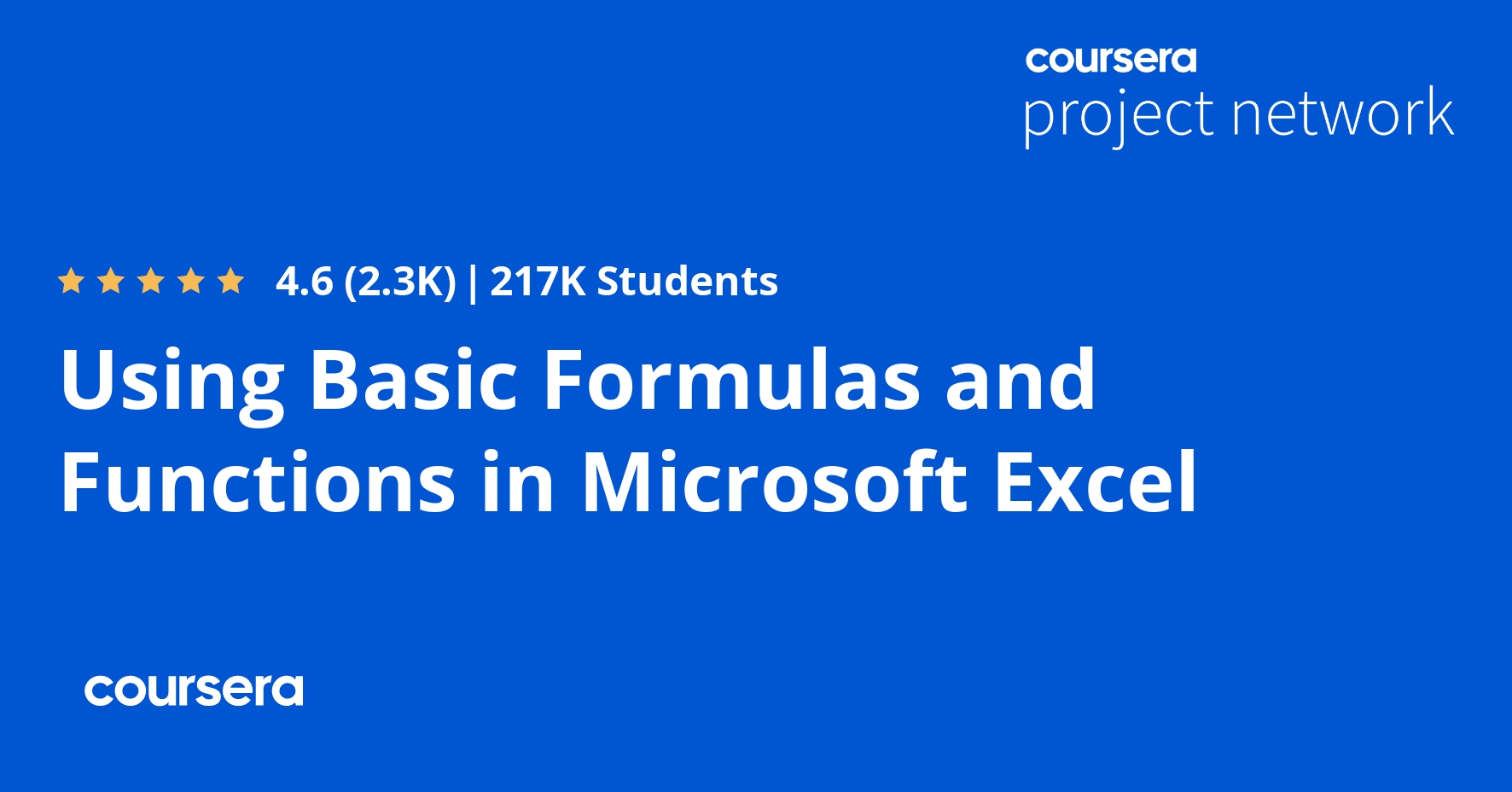 Using Basic Formulas And Functions In Microsoft Excel