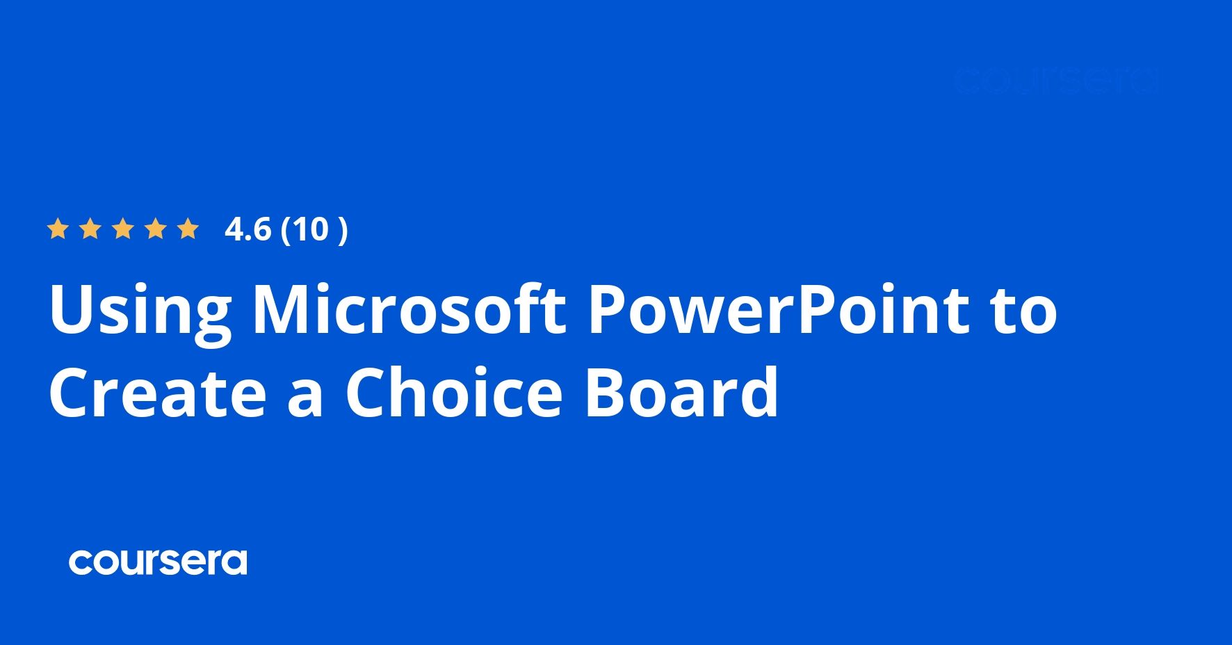 Using Microsoft PowerPoint to Create a Choice Board