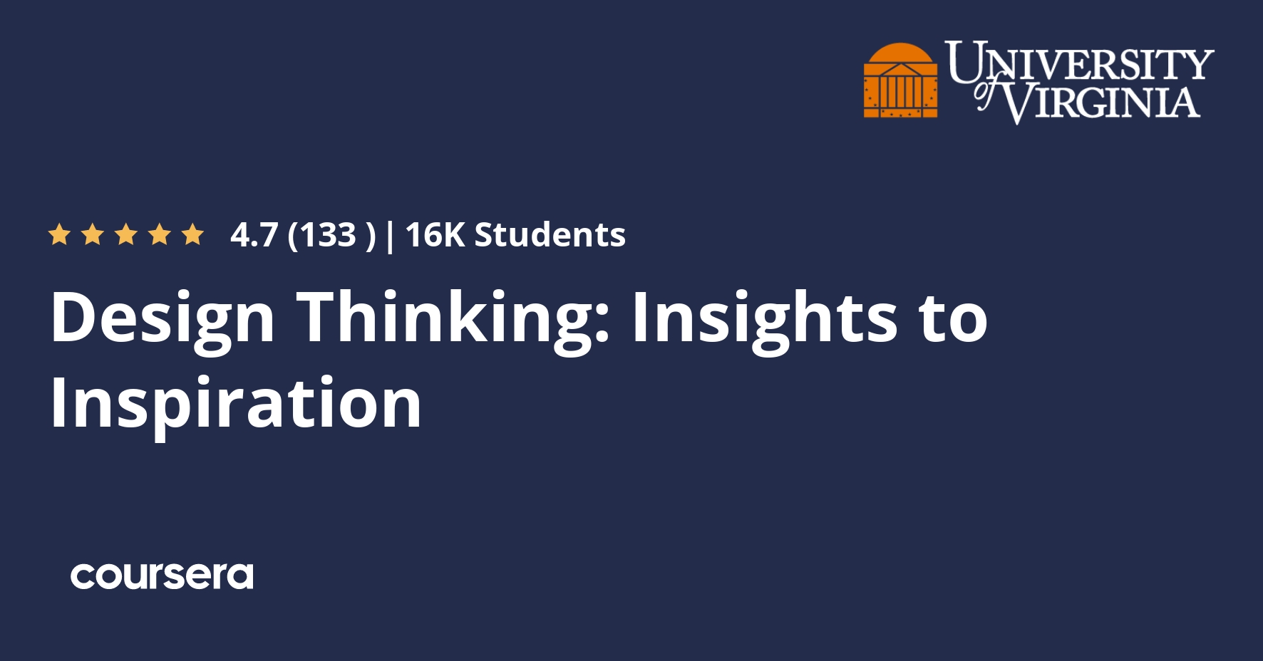Design Thinking: Insights to Inspiration | Coursera