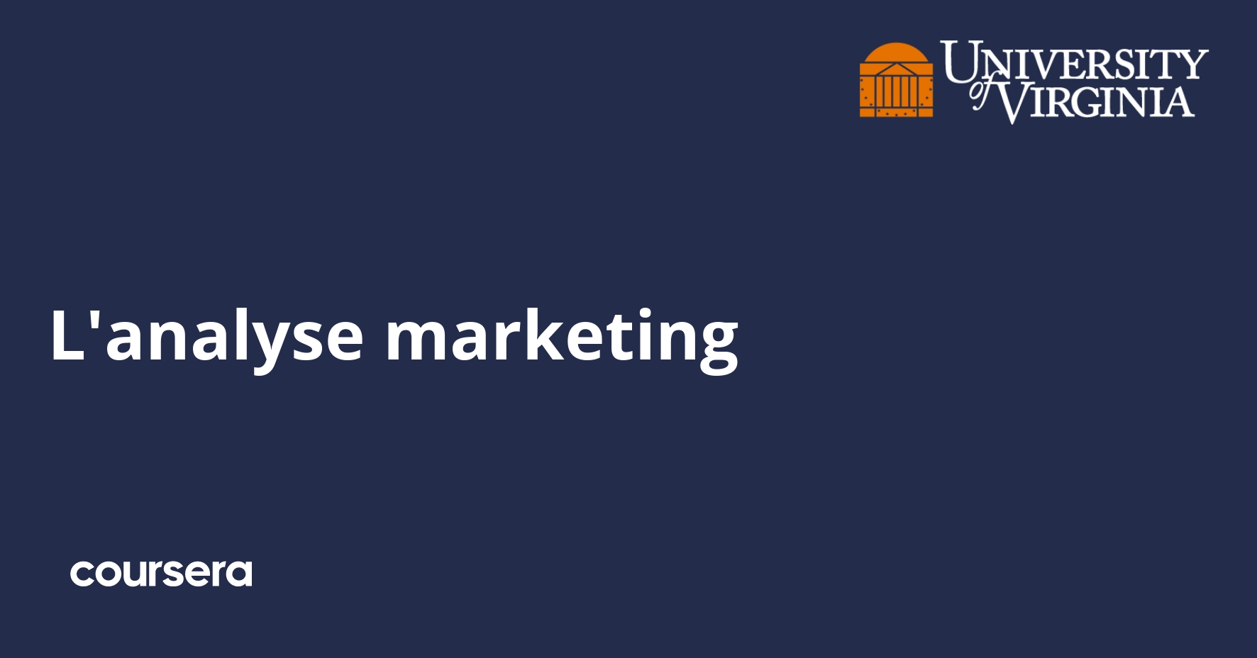 L'analyse marketing | Coursera
