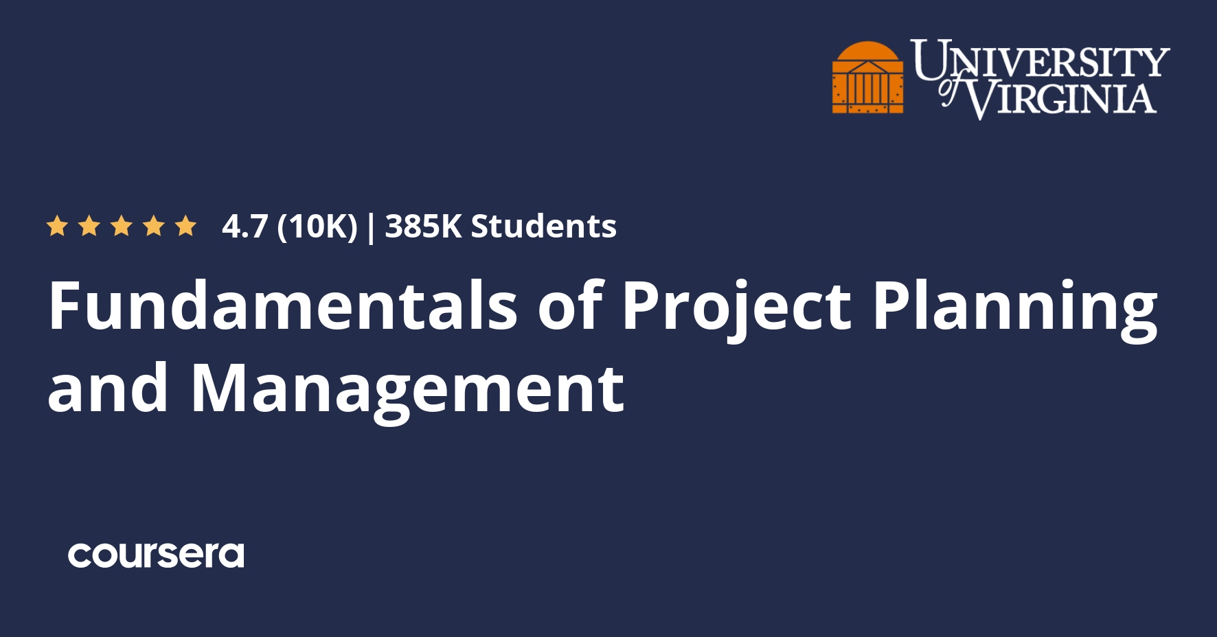 Fundamentals Of Project Planning And Management Coursera