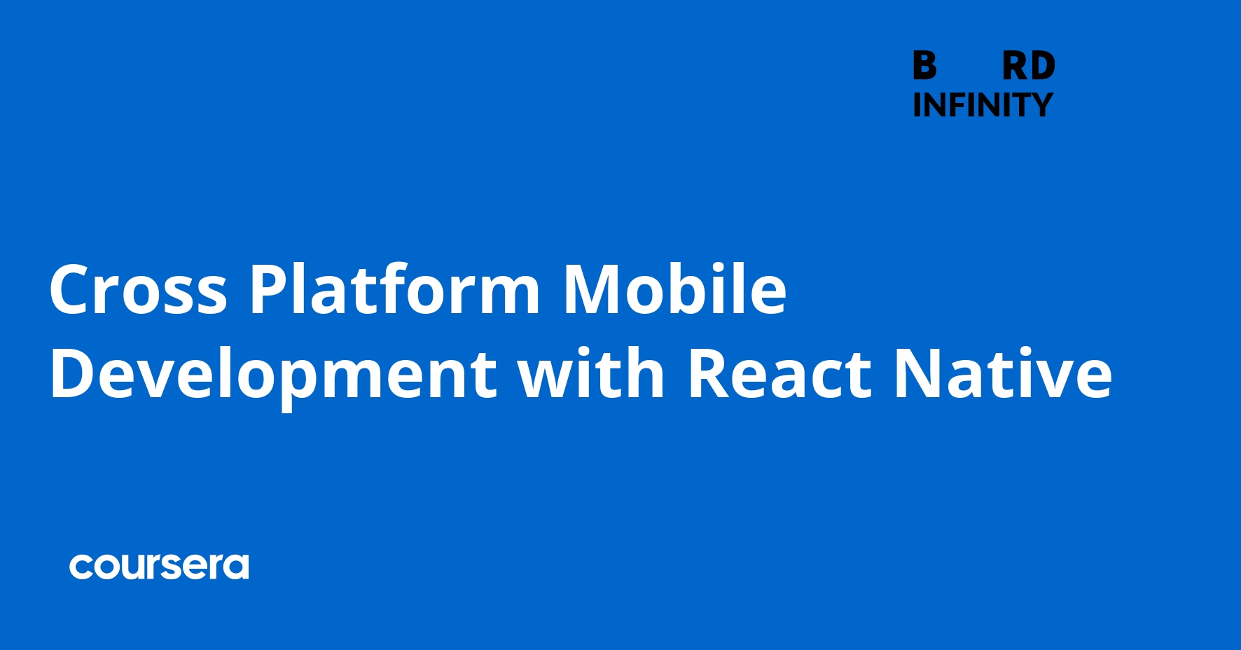 Cross Platform Mobile Development with React Native | Coursera