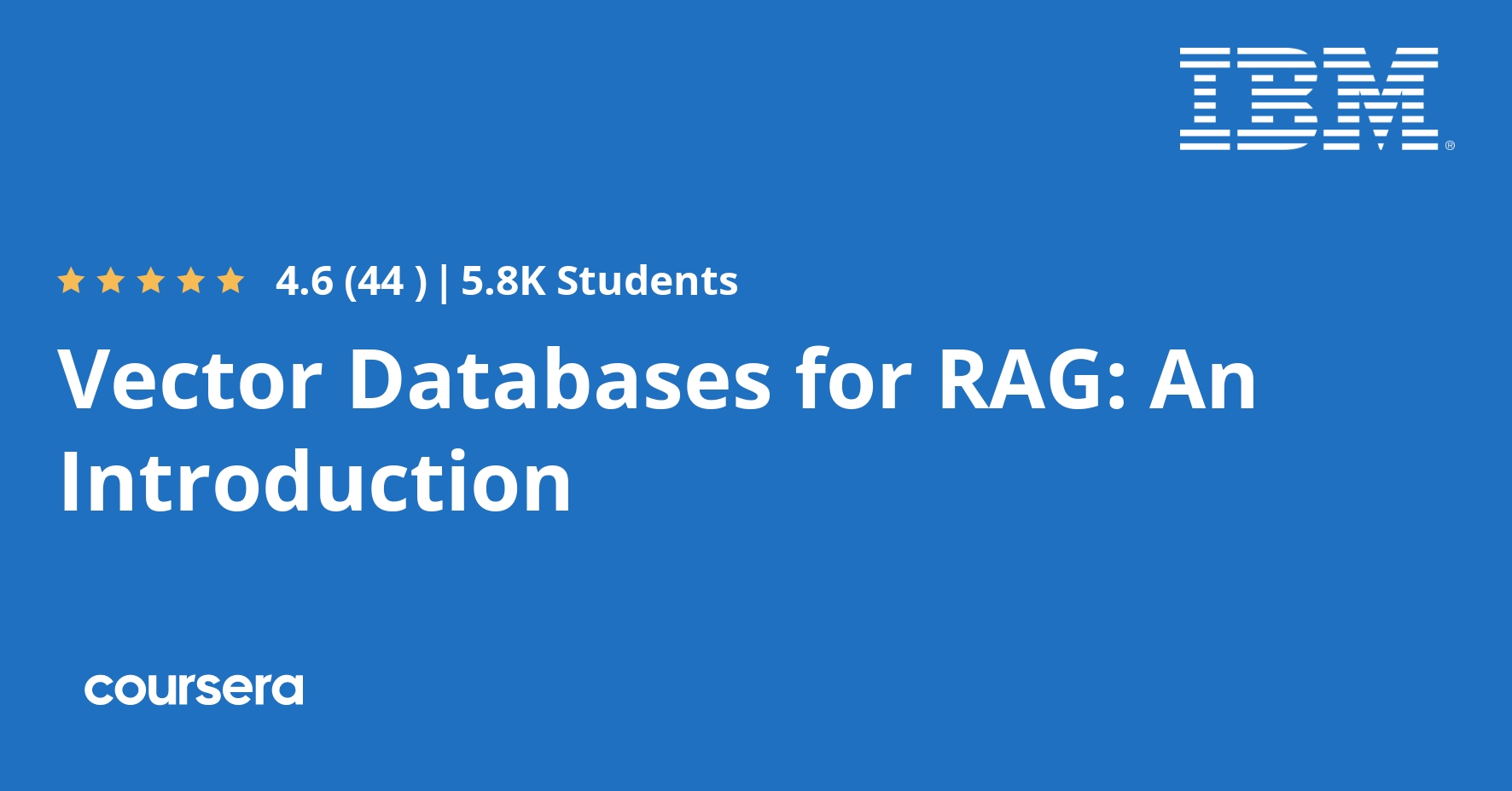 Vector Databases for RAG: An Introduction | Coursera