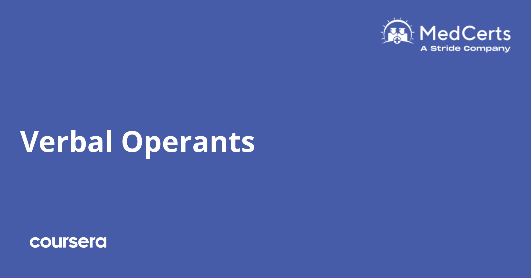 Verbal Operants | Coursera