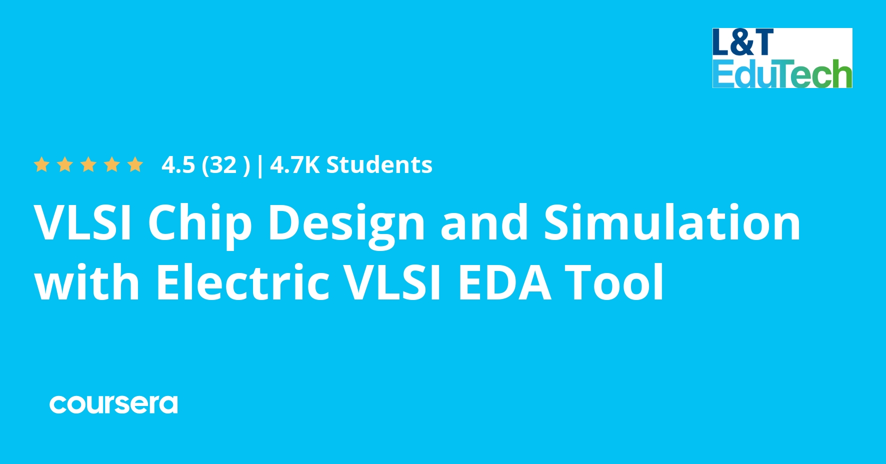 VLSI Chip Design and Simulation with Electric VLSI EDA Tool | Coursera