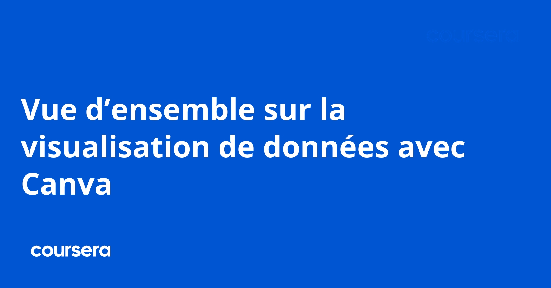 Vue d’ensemble sur la visualisation de données avec Canva