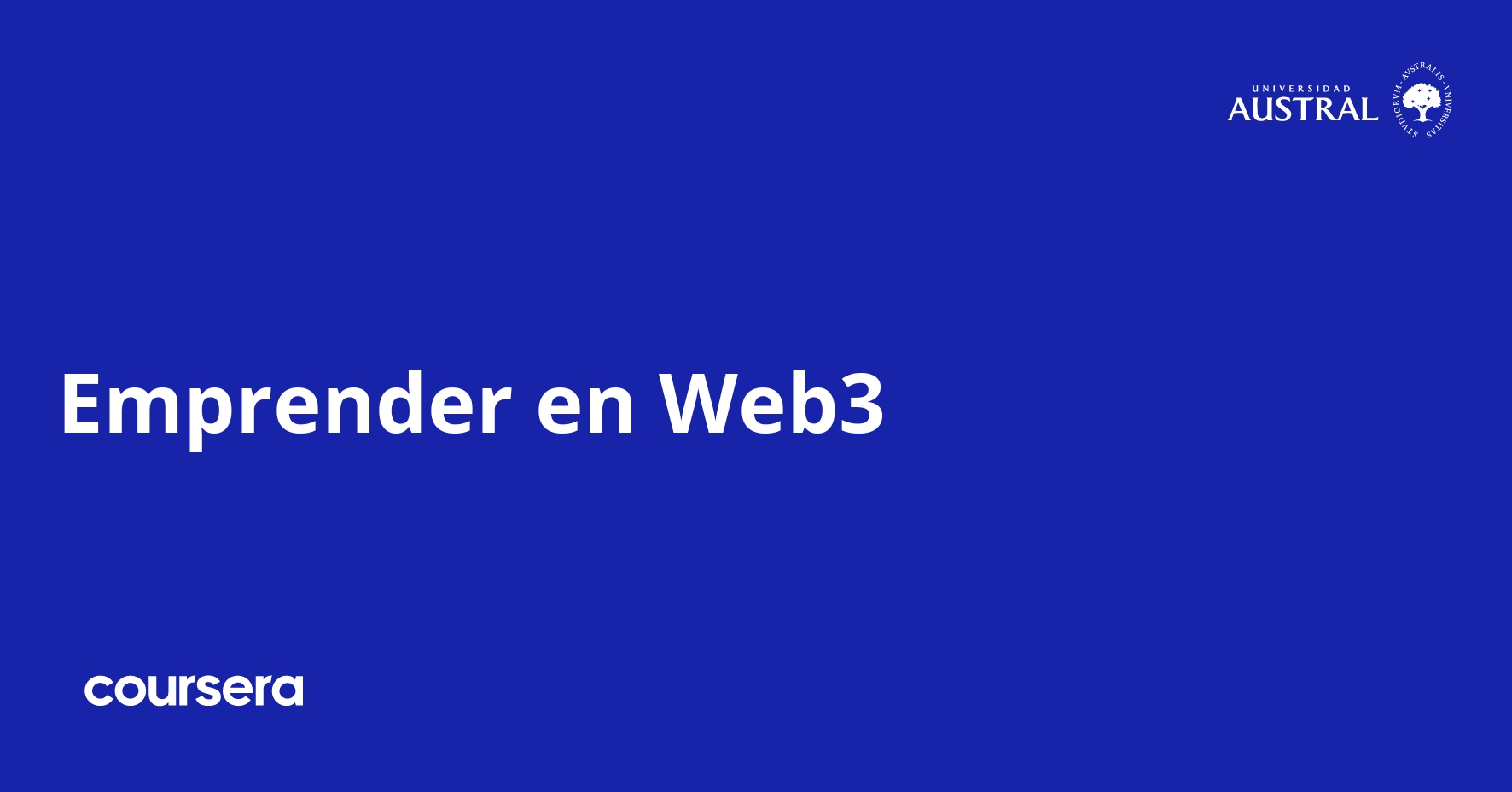Emprender en Web3 | Coursera