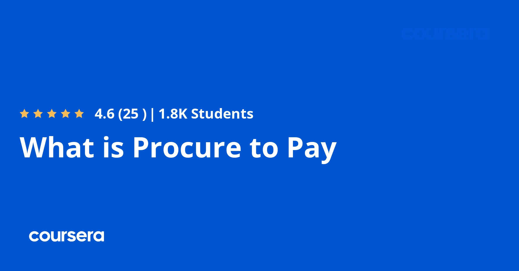 What is Procure to Pay | Coursera