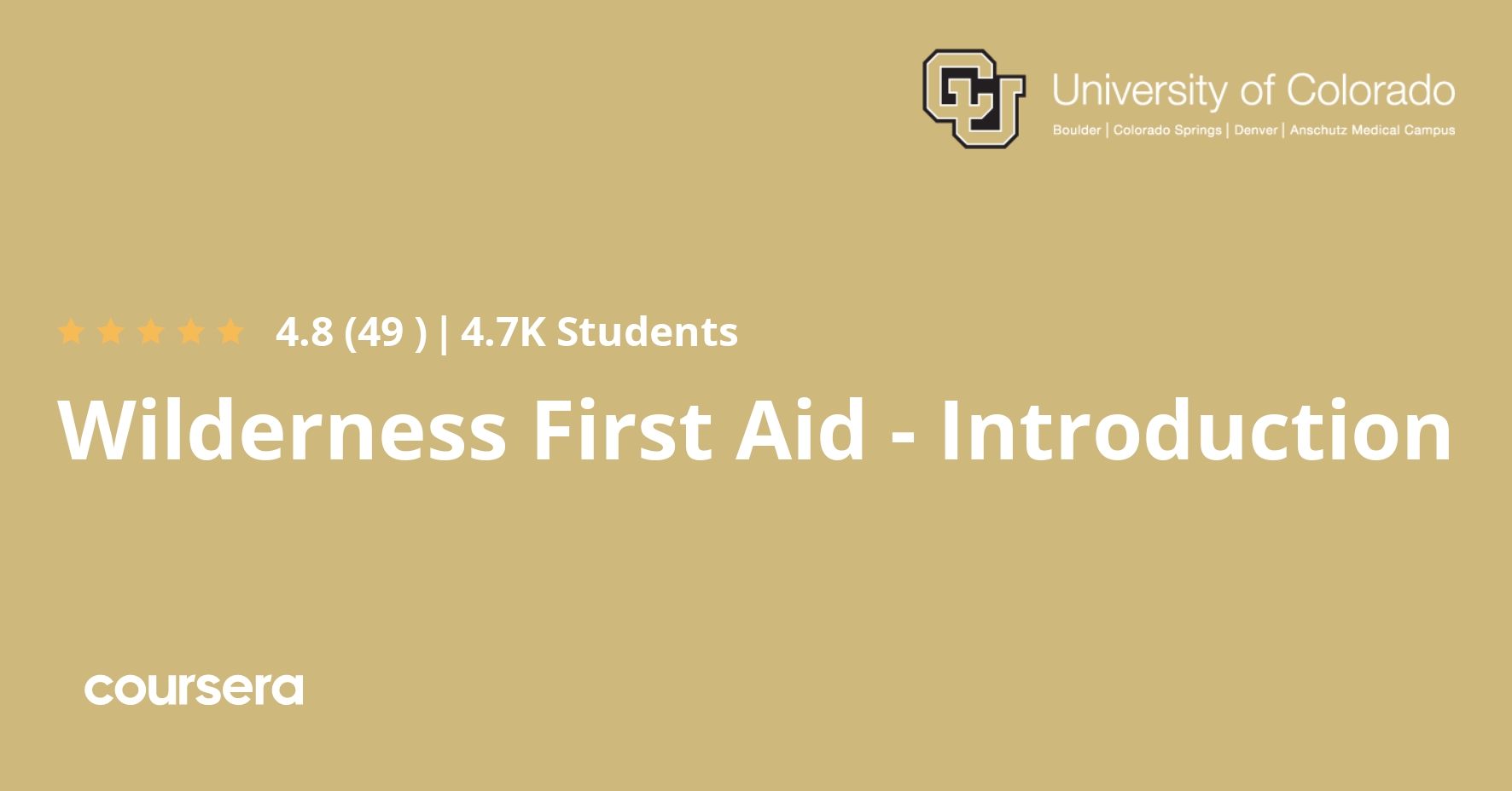 Wilderness First Aid - Introduction | Coursera