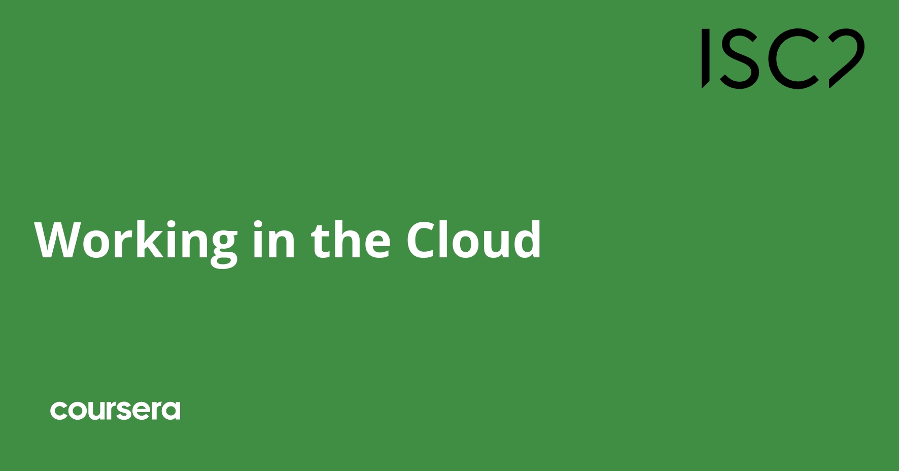 Working in the Cloud | Coursera