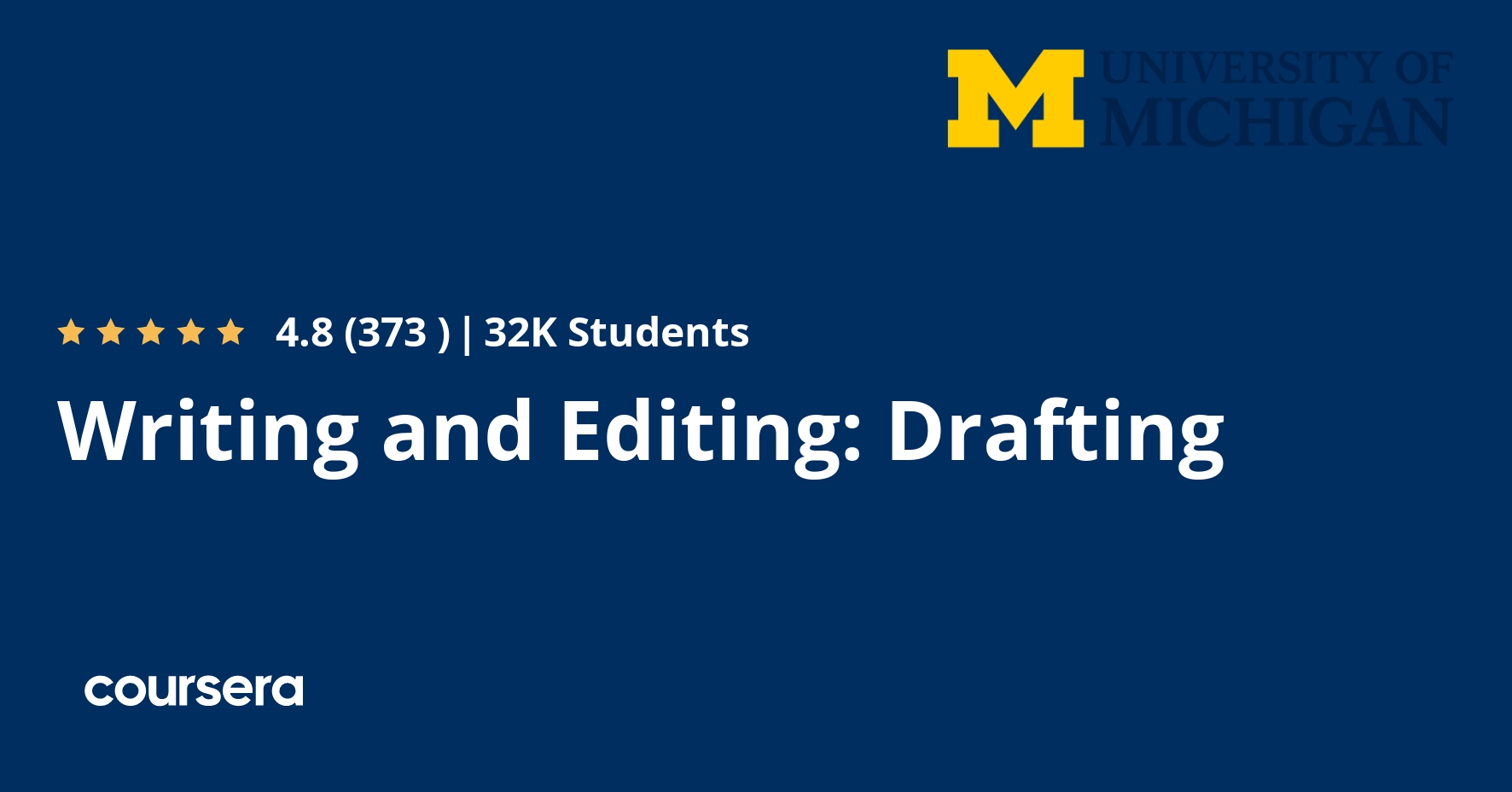 Writing and Editing: Drafting | Coursera