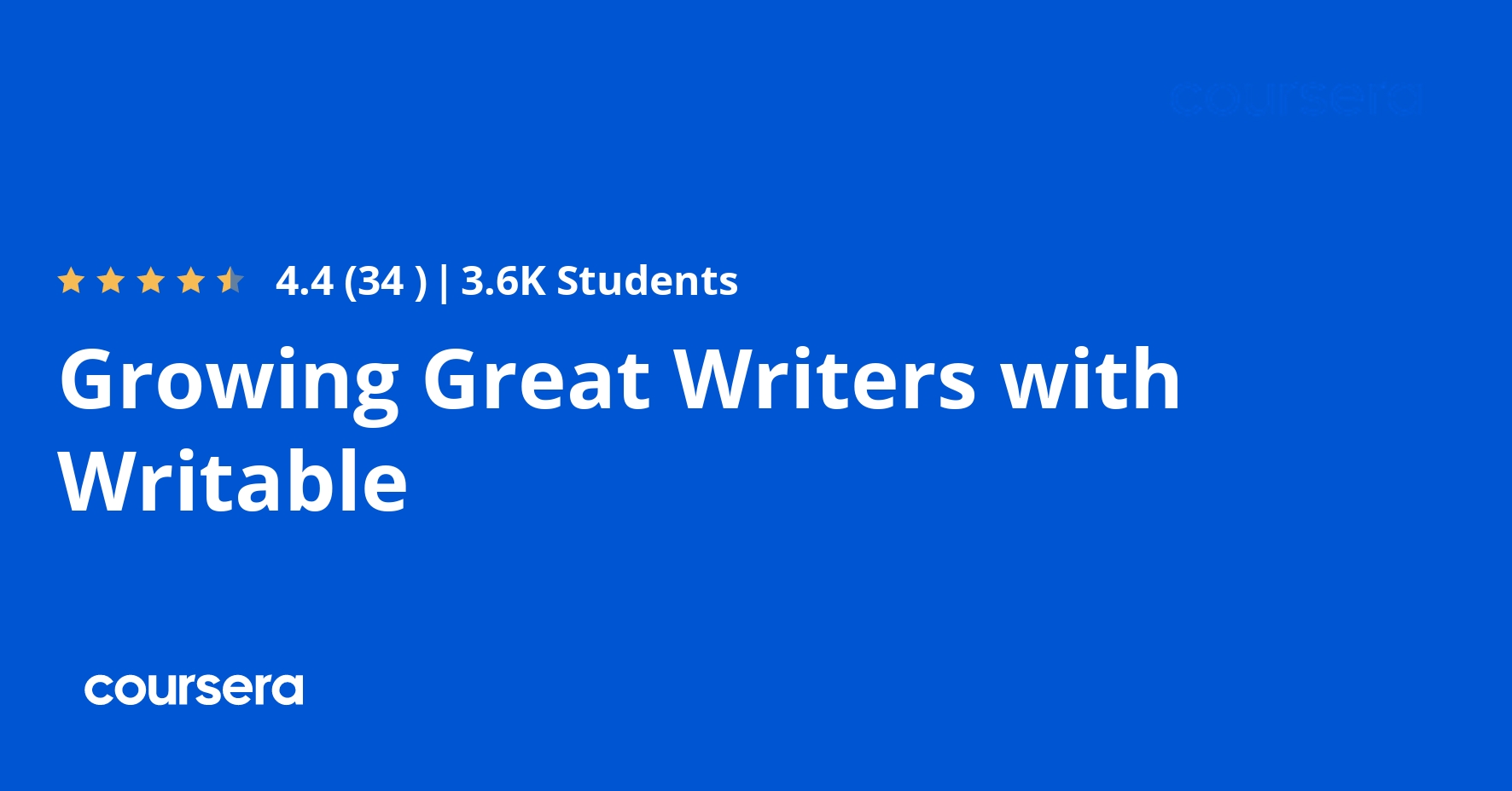 Growing Great Writers with Writable