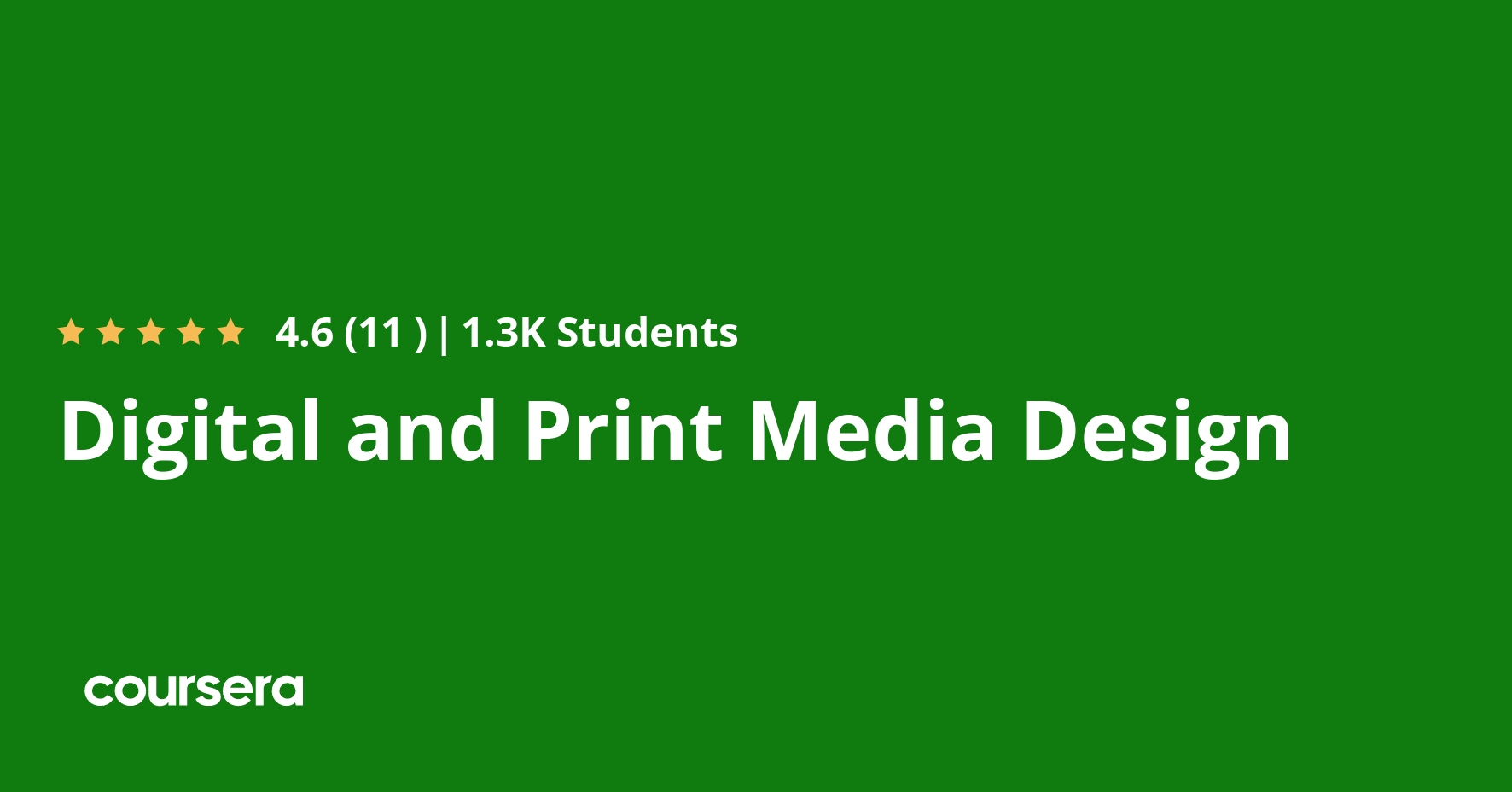 Digital and Print Media Design | Coursera