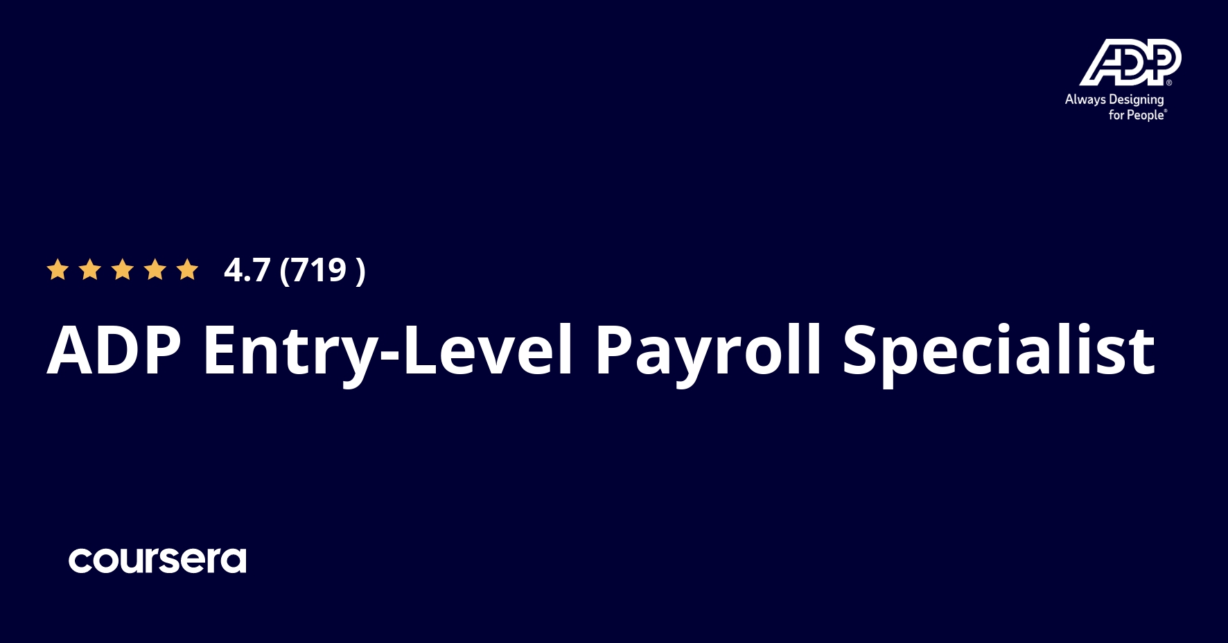 ADP Entry-Level Payroll Specialist Professional Certificate | Coursera