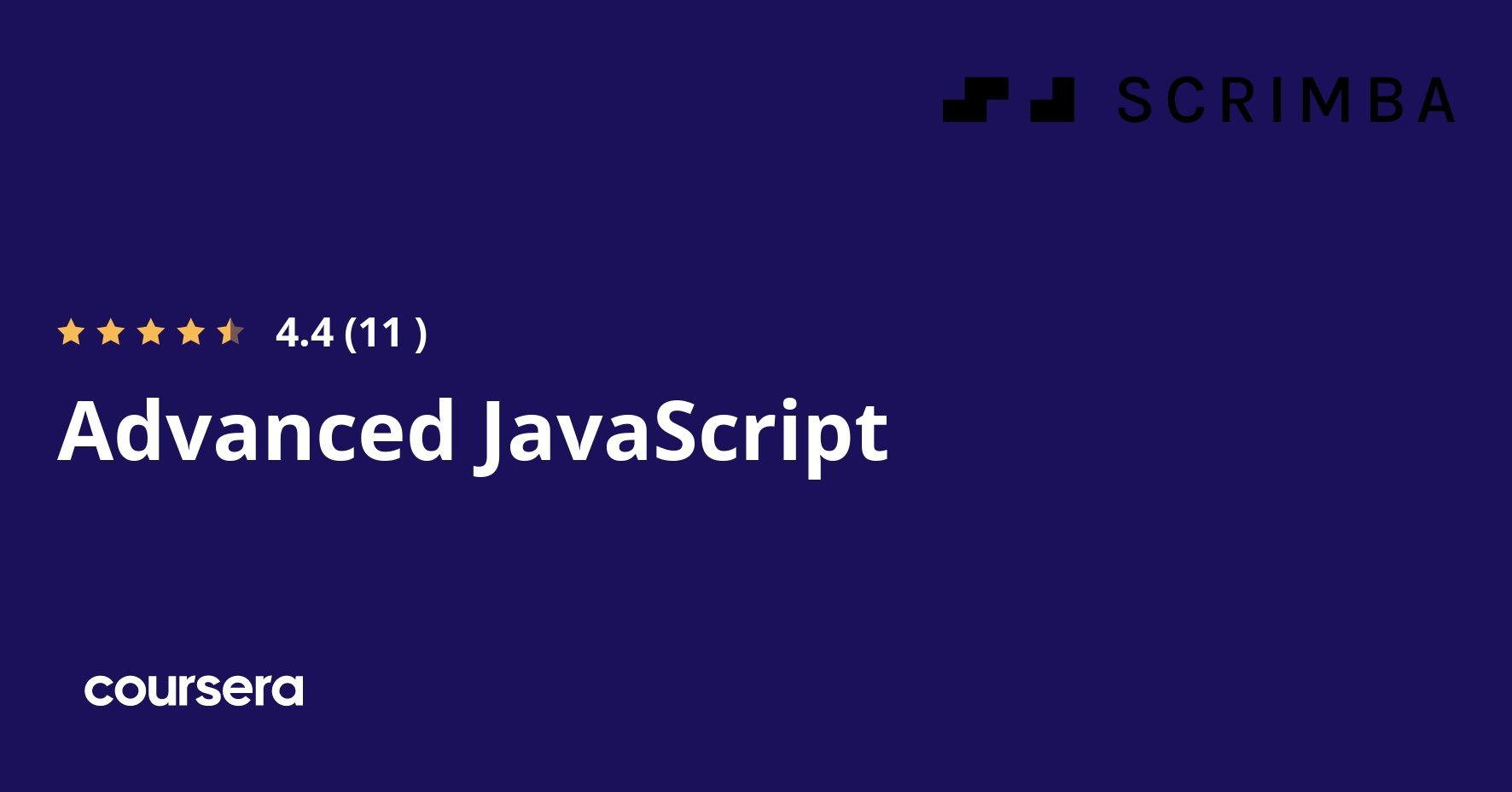 Advanced JavaScript | Coursera Advanced JavaScript | Coursera
