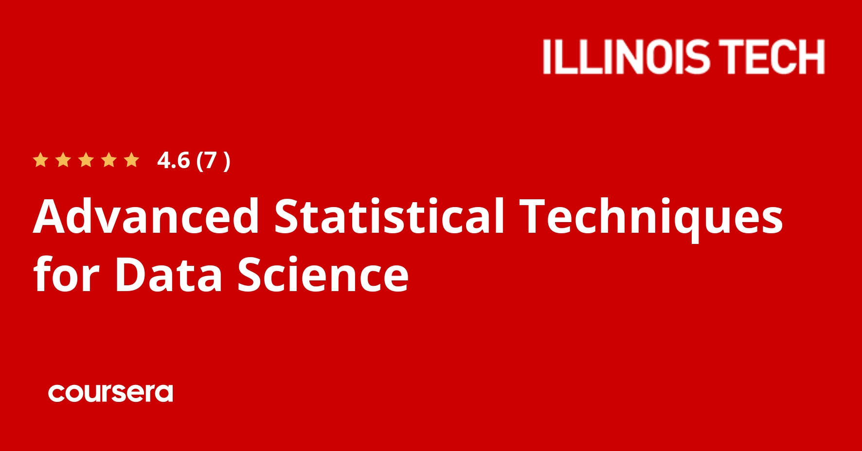 Advanced Statistical Techniques for Data Science | Coursera
