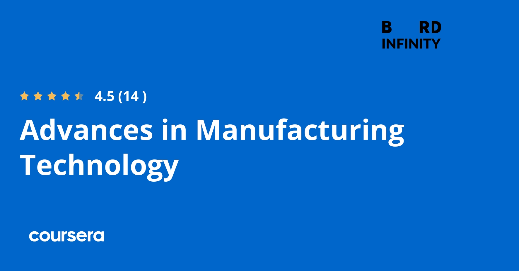 Advances in Manufacturing Technology | Coursera