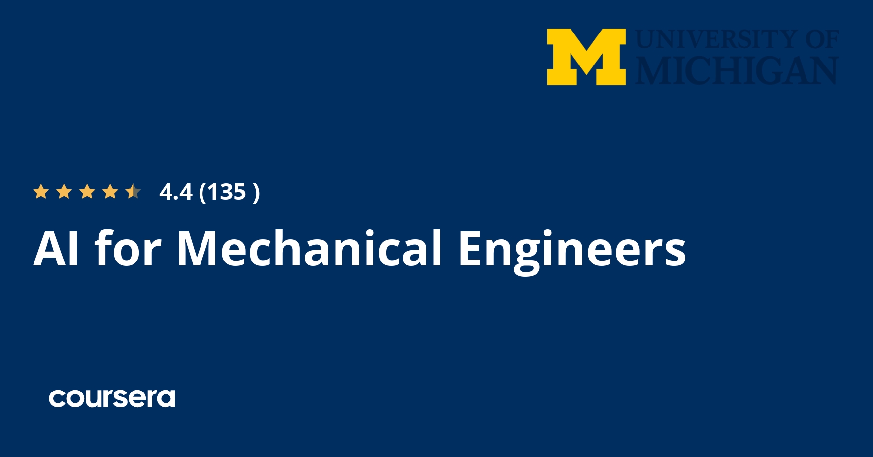 AI for Mechanical Engineers | Coursera