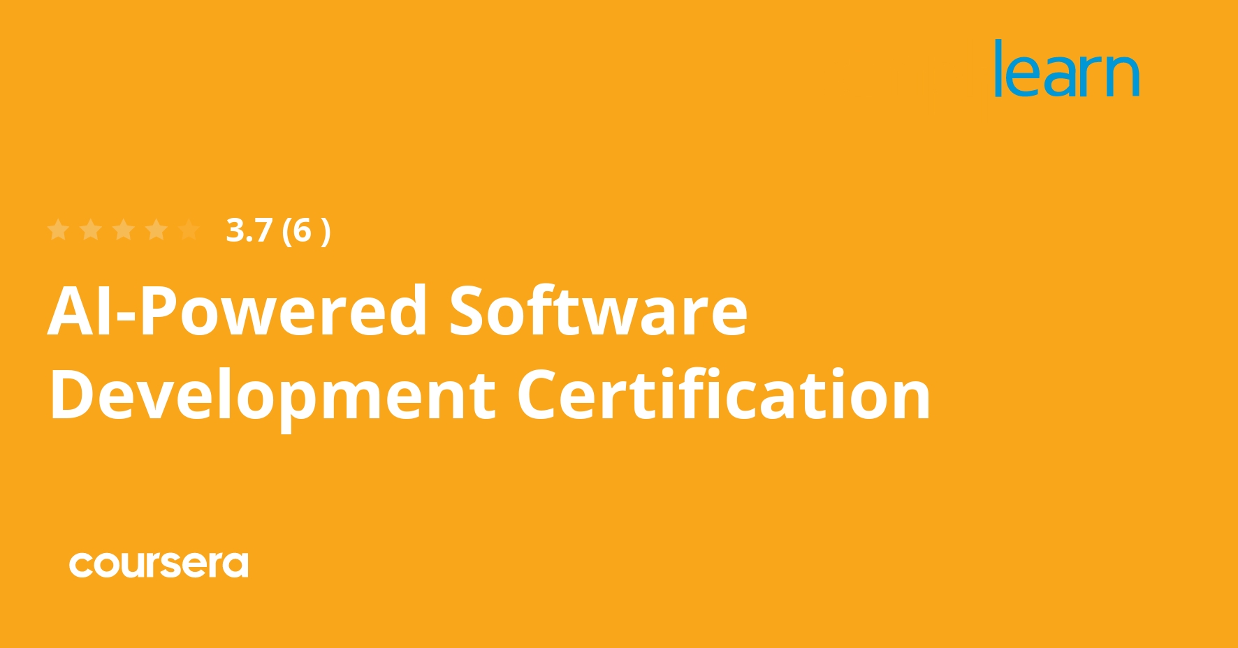 AI-Powered Software Development Certification | Coursera